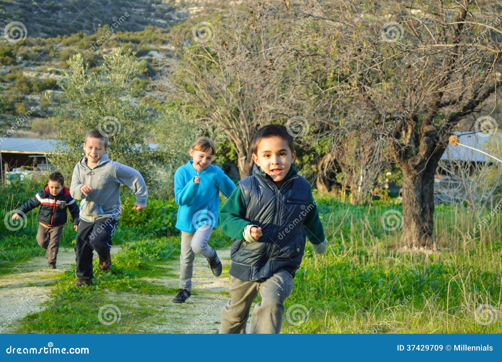 Children running stock image. Image of beautiful, children - 37429709