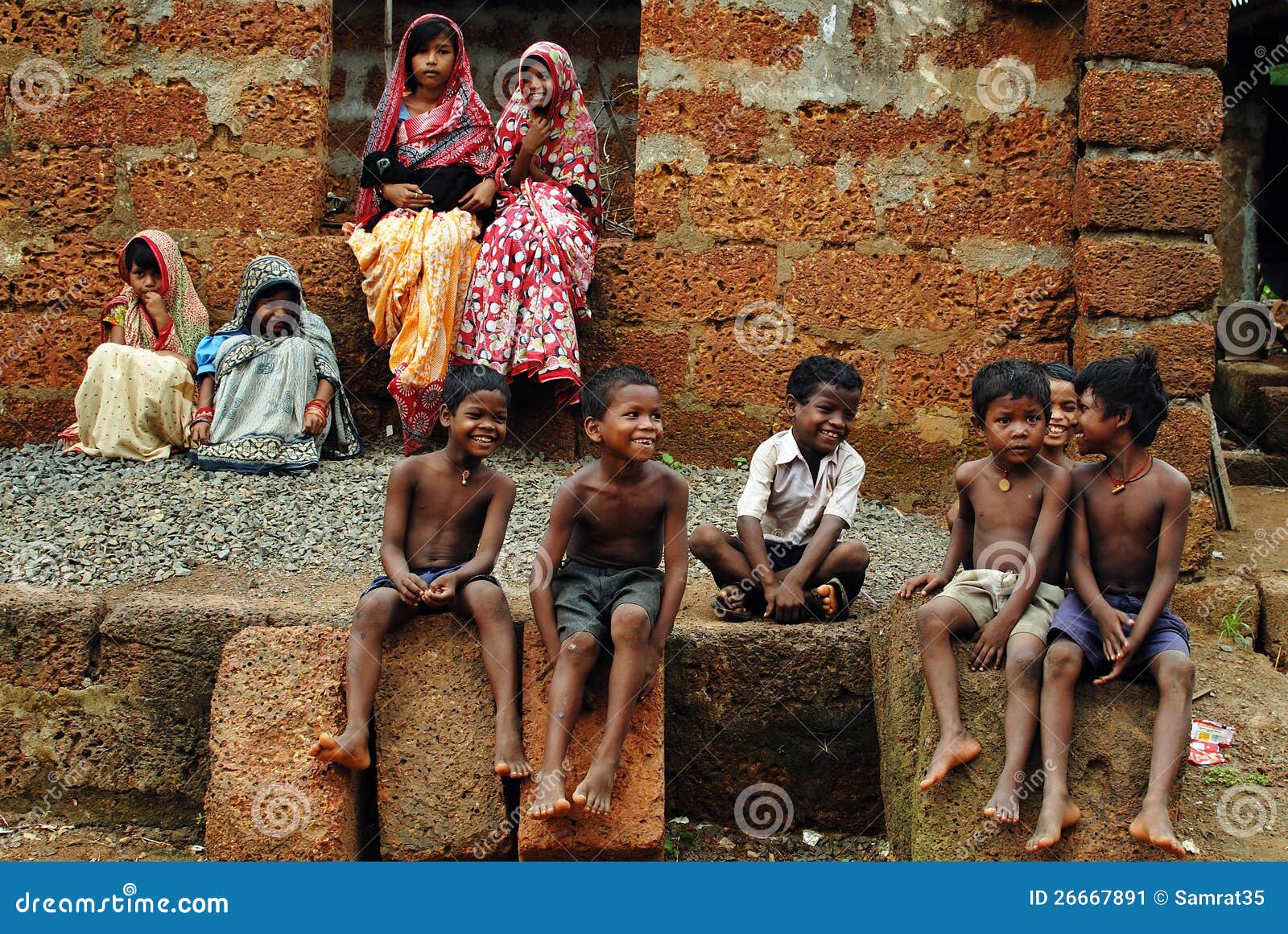 Children in rural India editorial photo. Image of horizontal - 26667891