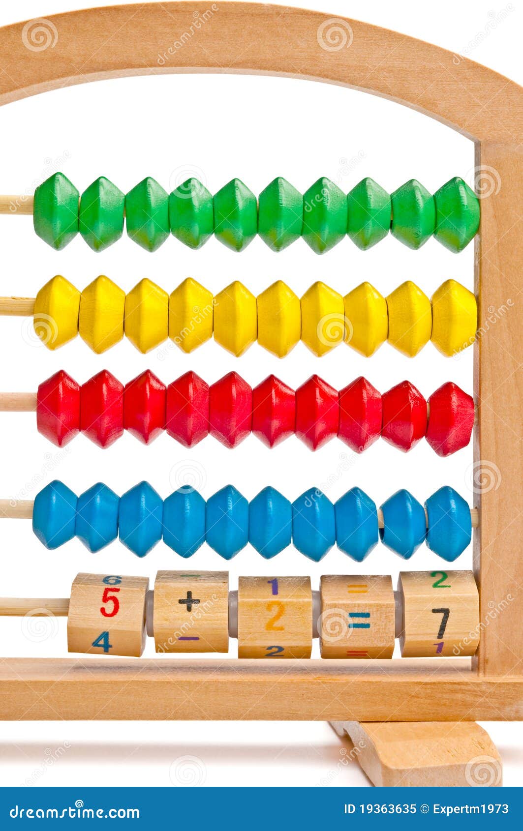 Children's Abacus With Color And Digital Elements Picture. Image: 19363635