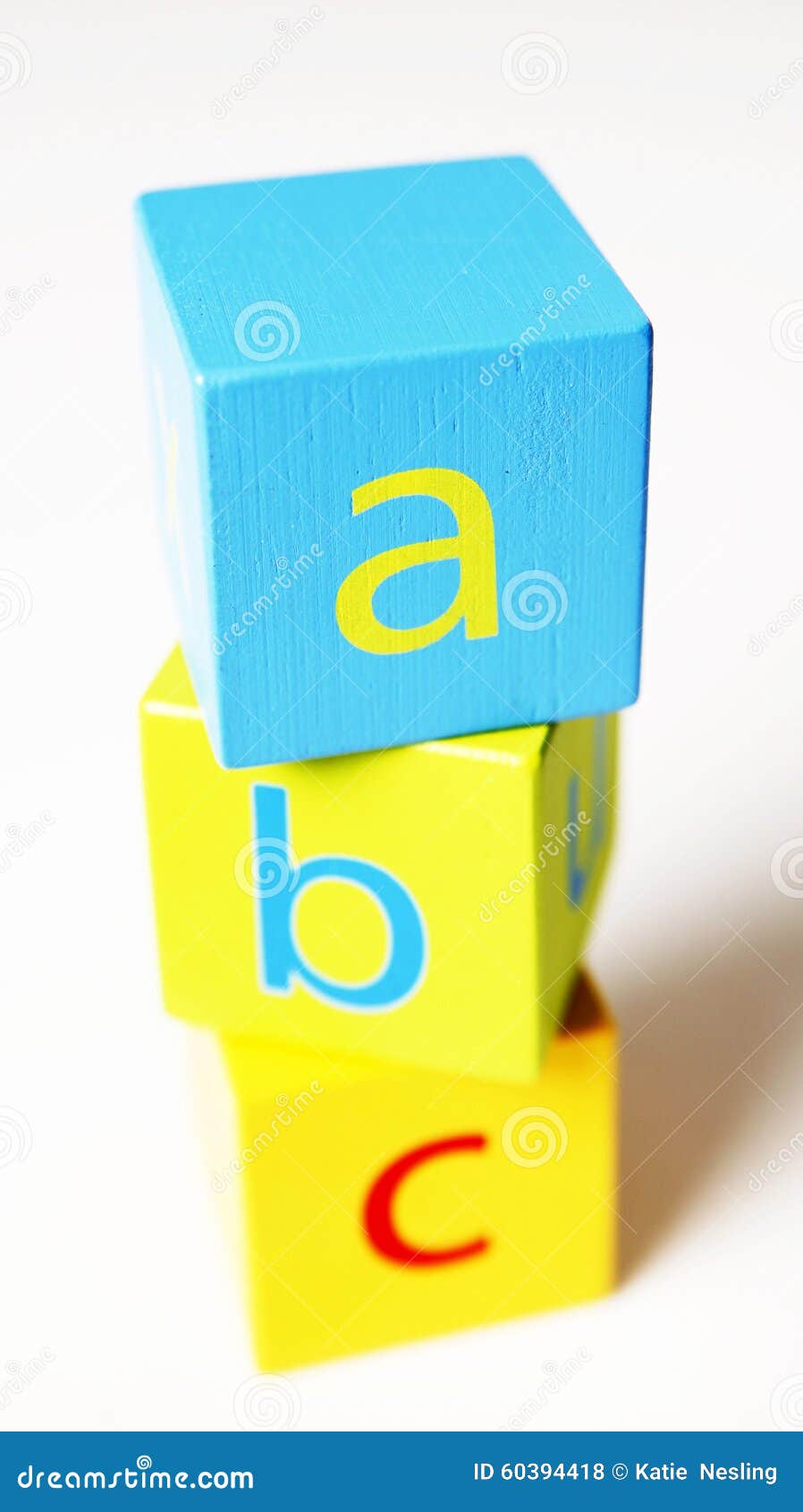 Children S Alphabet Blocks on White Background Stock Photo - Image of ...