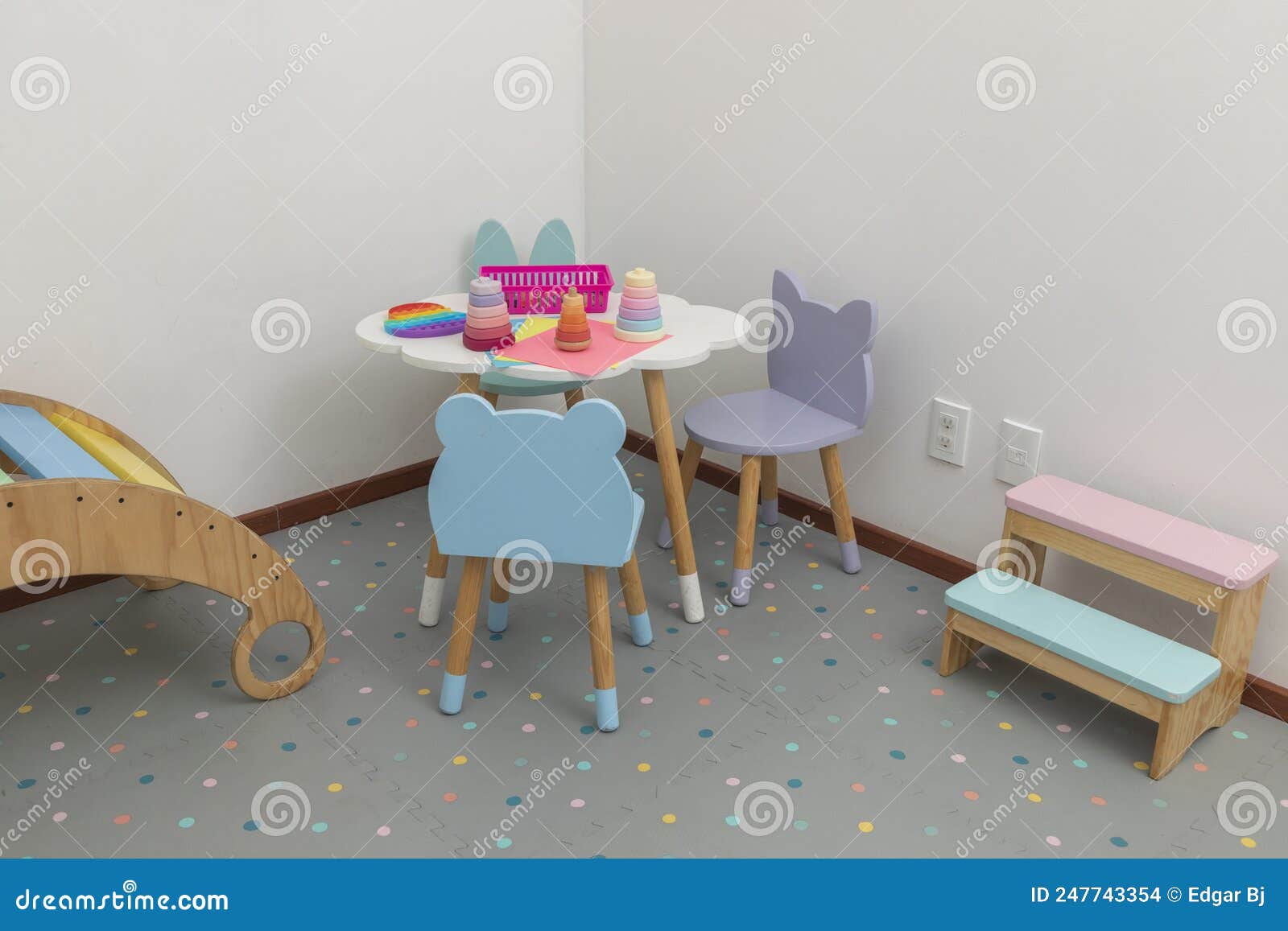 Children S Area in Pediatric Office, with a Table and Chairs for ...