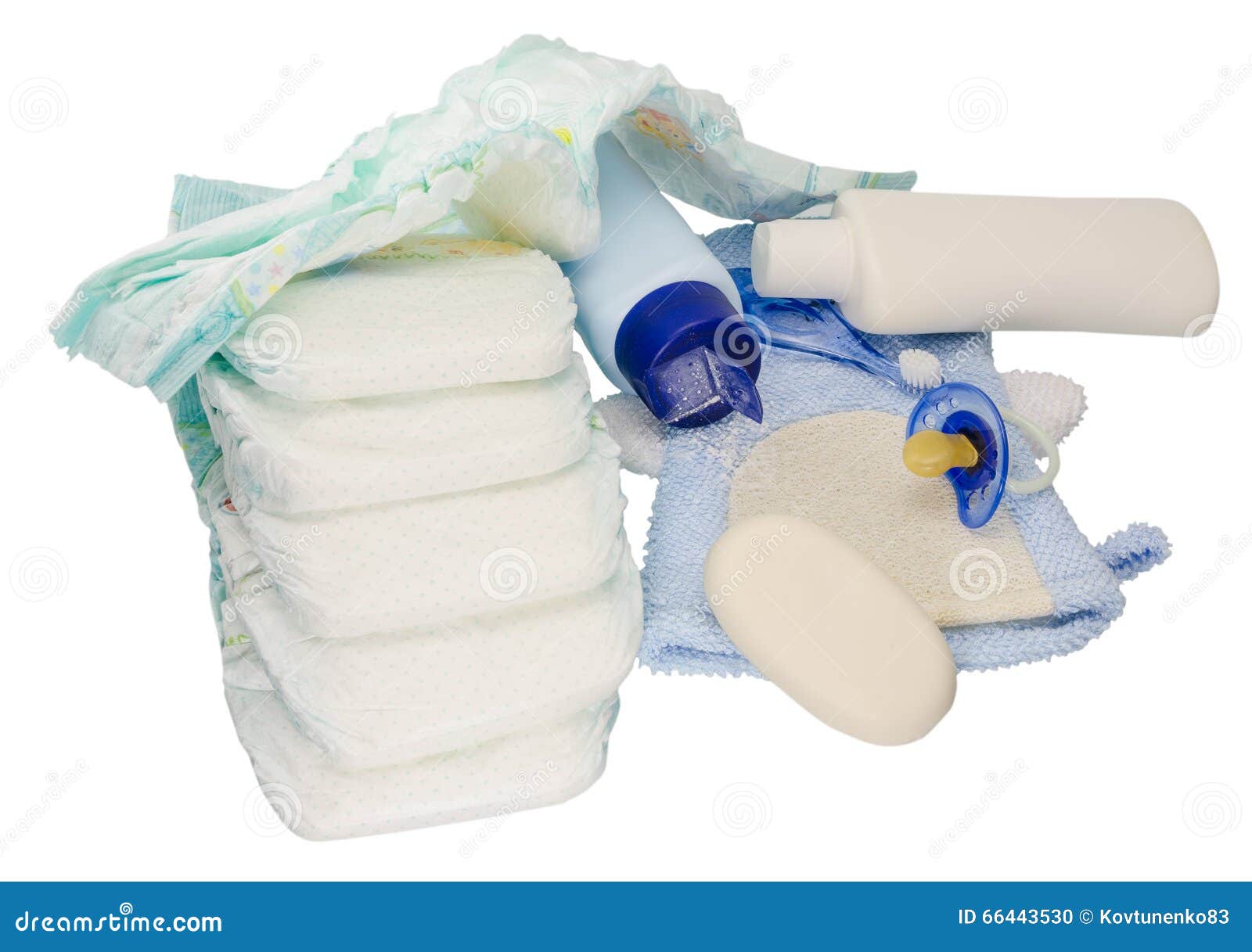 Children S Bath Products and Hygiene Items Stock Photo - Image of ...