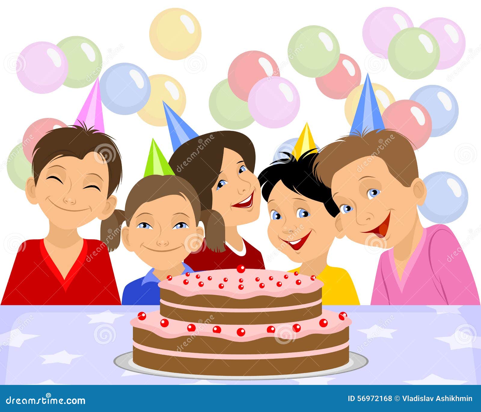 Children s birthday stock vector. Illustration of sweet - 56972168