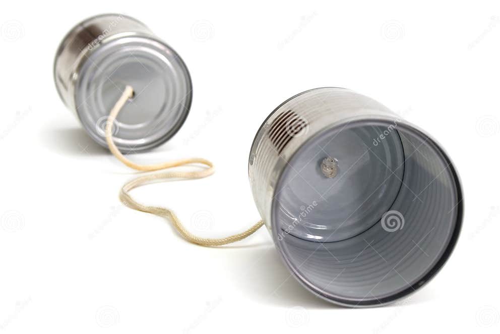 Children s can phone stock photo. Image of obsolete, play - 2968214