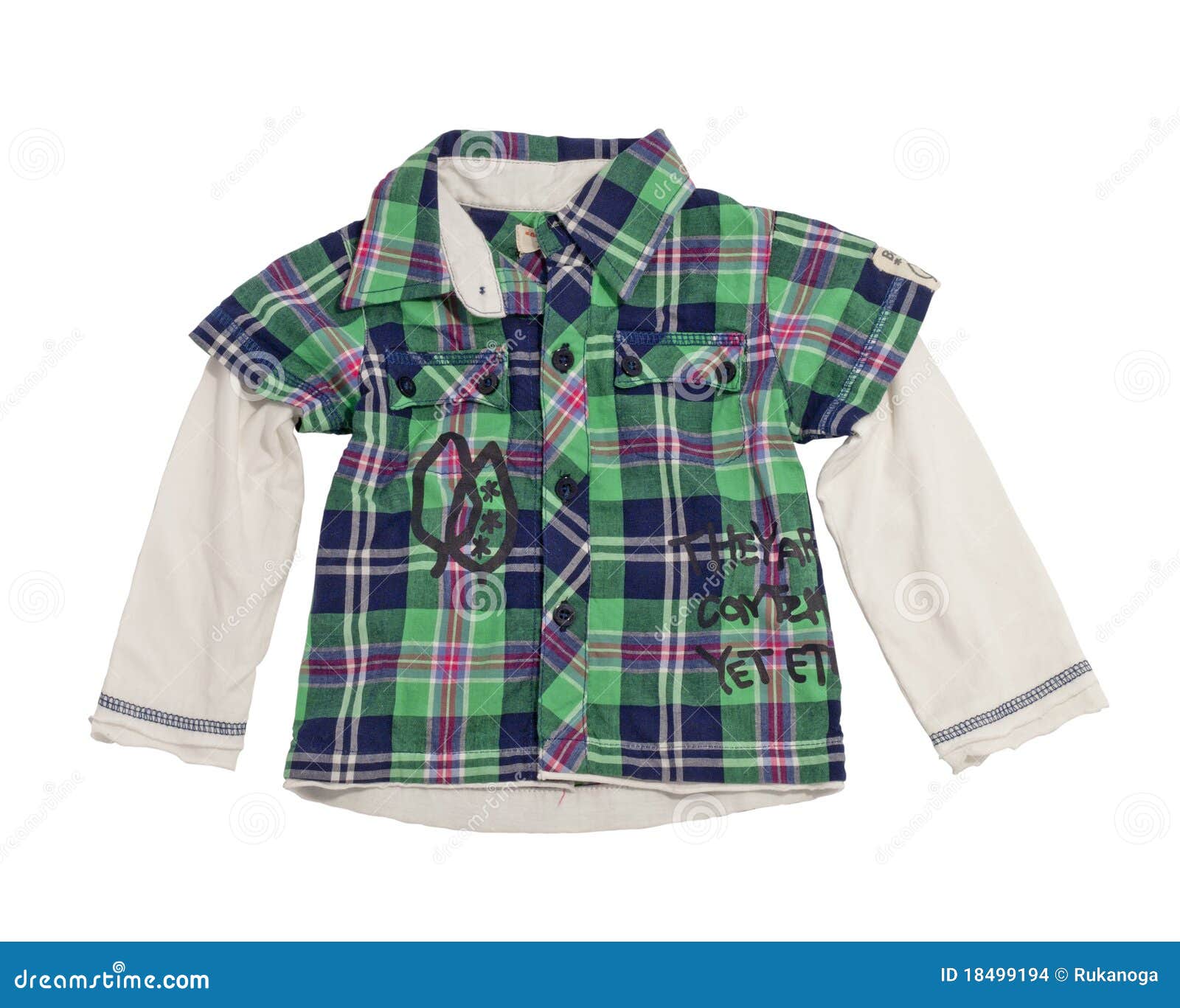Children S Checkered Shirt. Stock Photo - Image of comfortable, garment ...