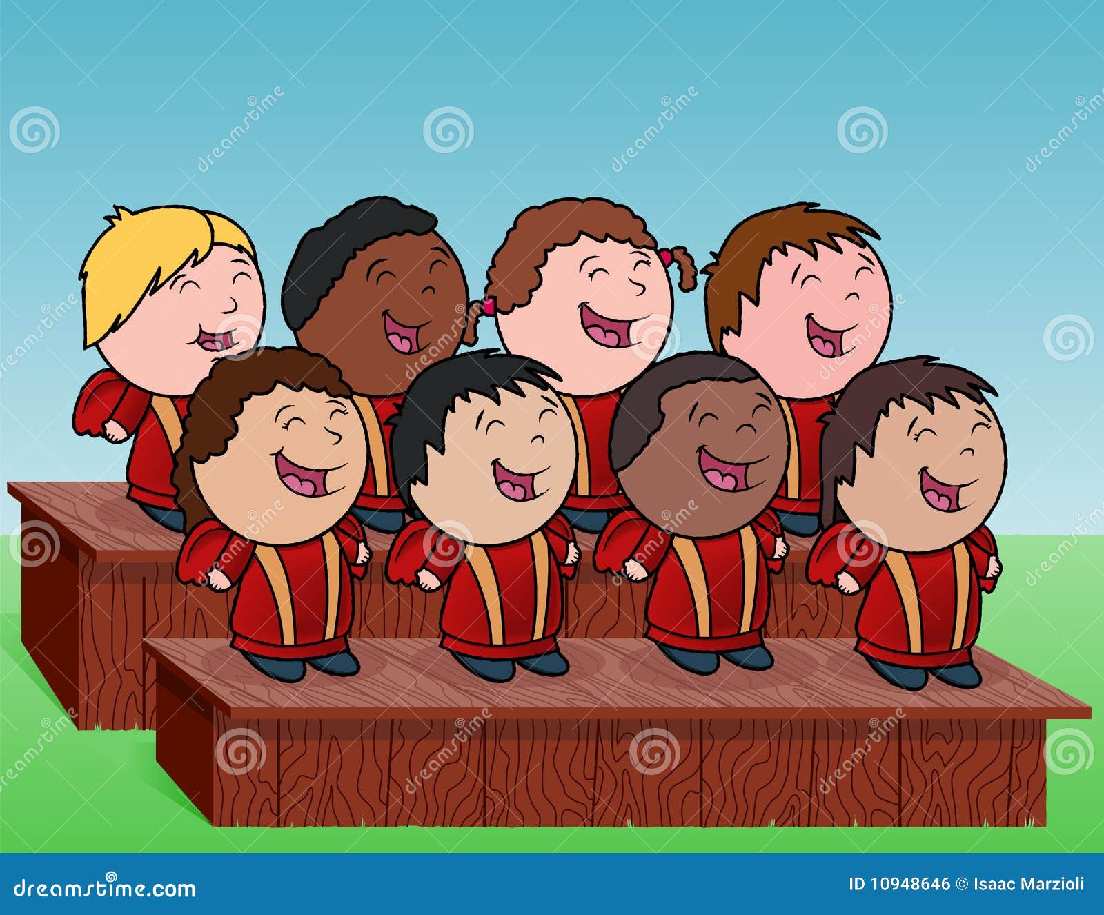 Children s Choir stock illustration. Illustration of little - 10948646