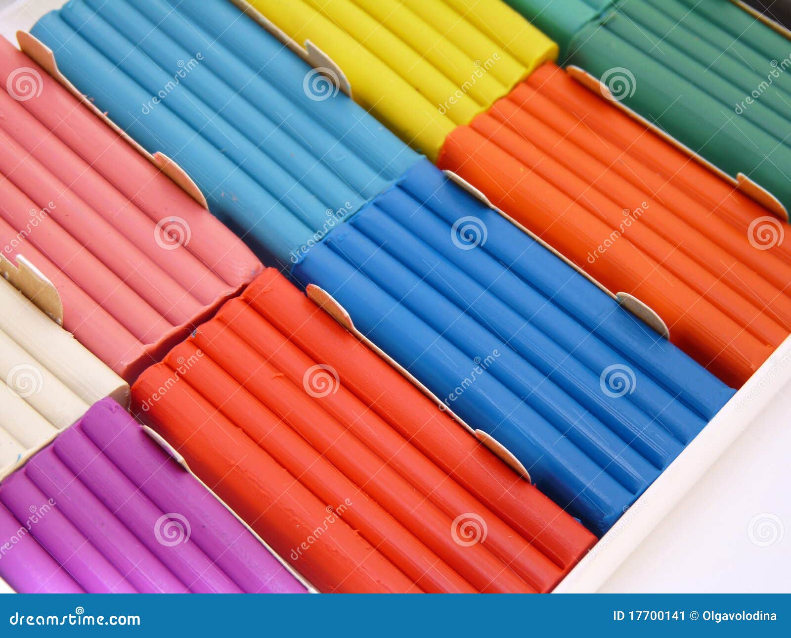 Children S Colored Modelling Clay. Stock Image - Image of children ...