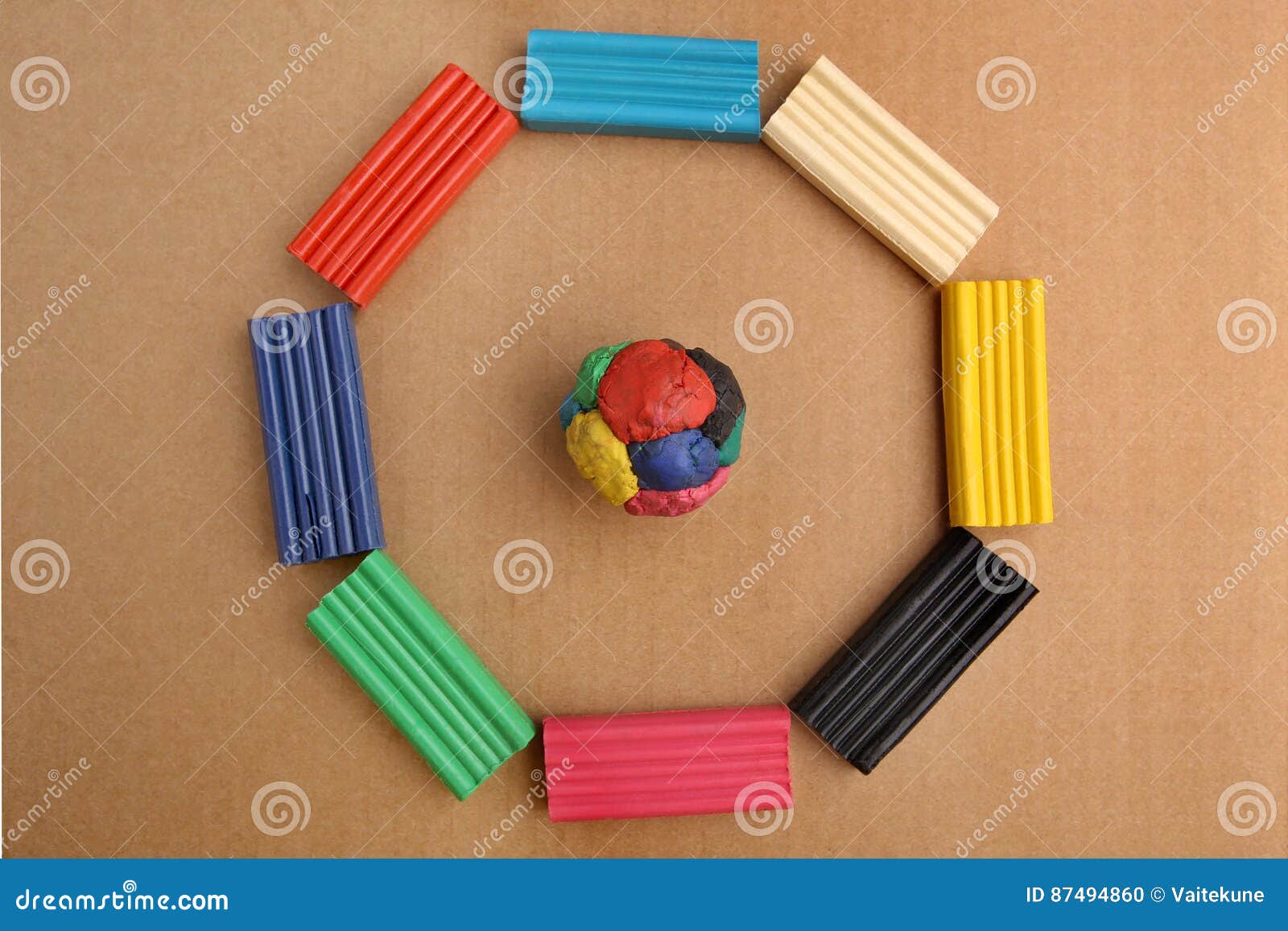 Children`s Colored Plasticine. Stock Photo - Image of plasticine ...