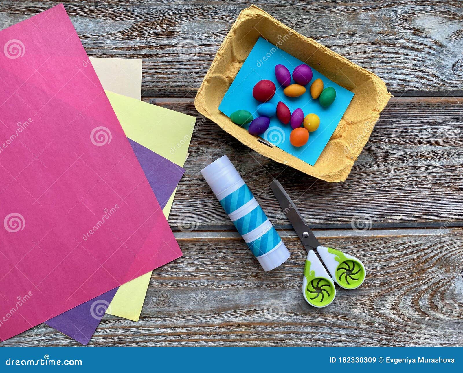 Set for Children`s Creativity, Ready To Craft. Stock Image - Image of ...