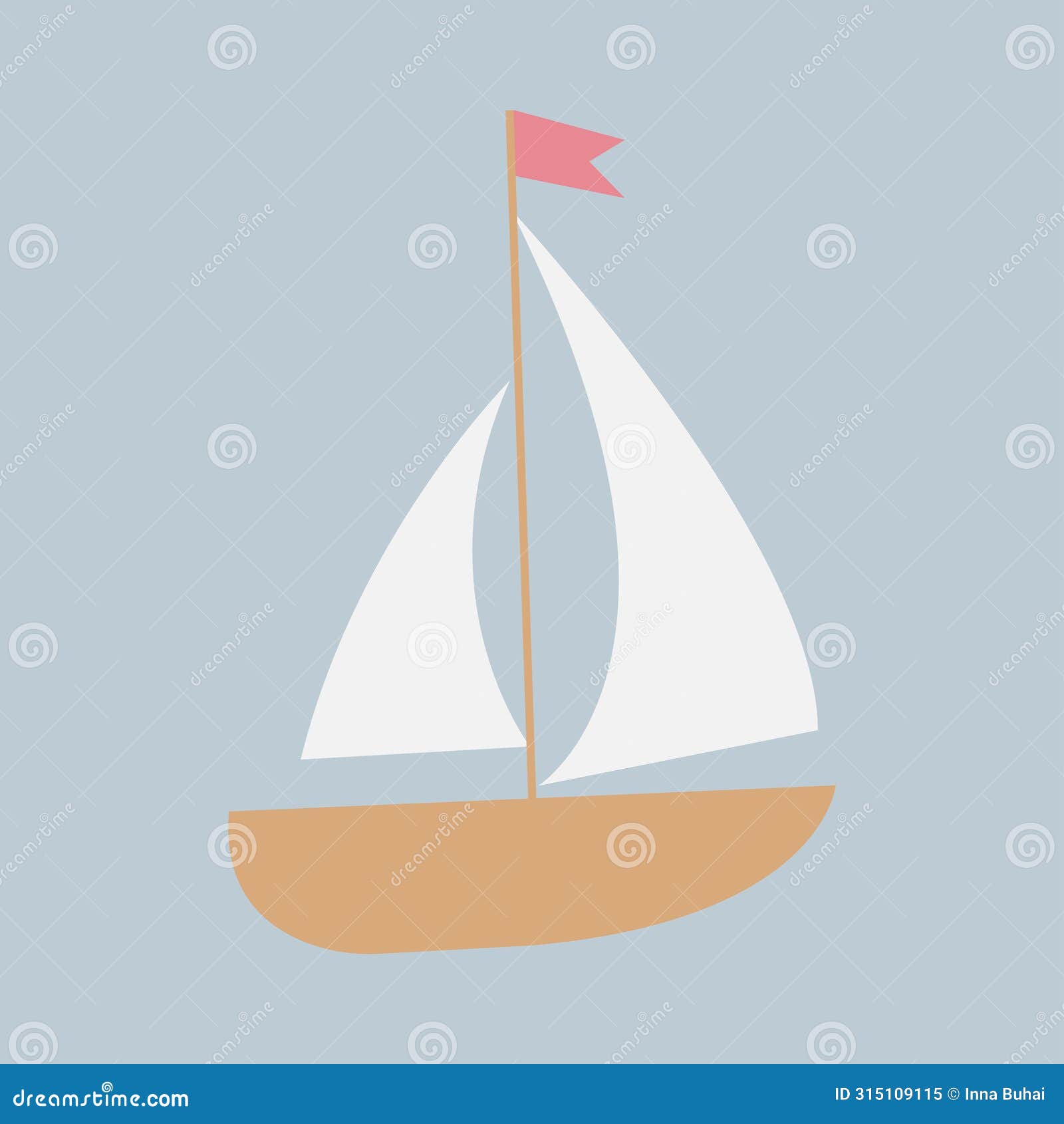 Children S Cute Ship Simple Icon. Vector Illustration Stock Vector ...