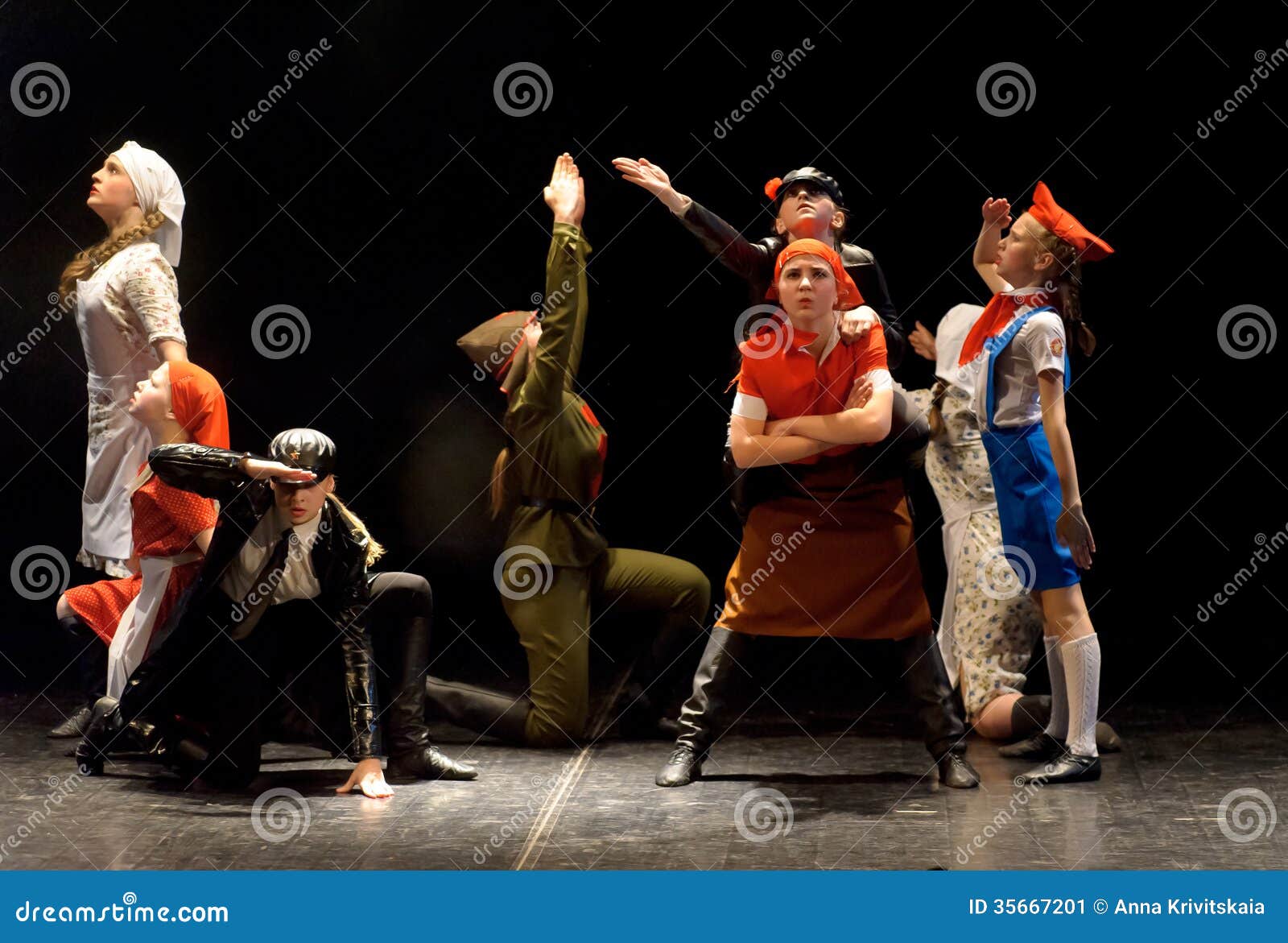 Children s dance ensemble editorial photo. Image of fidof - 35667201