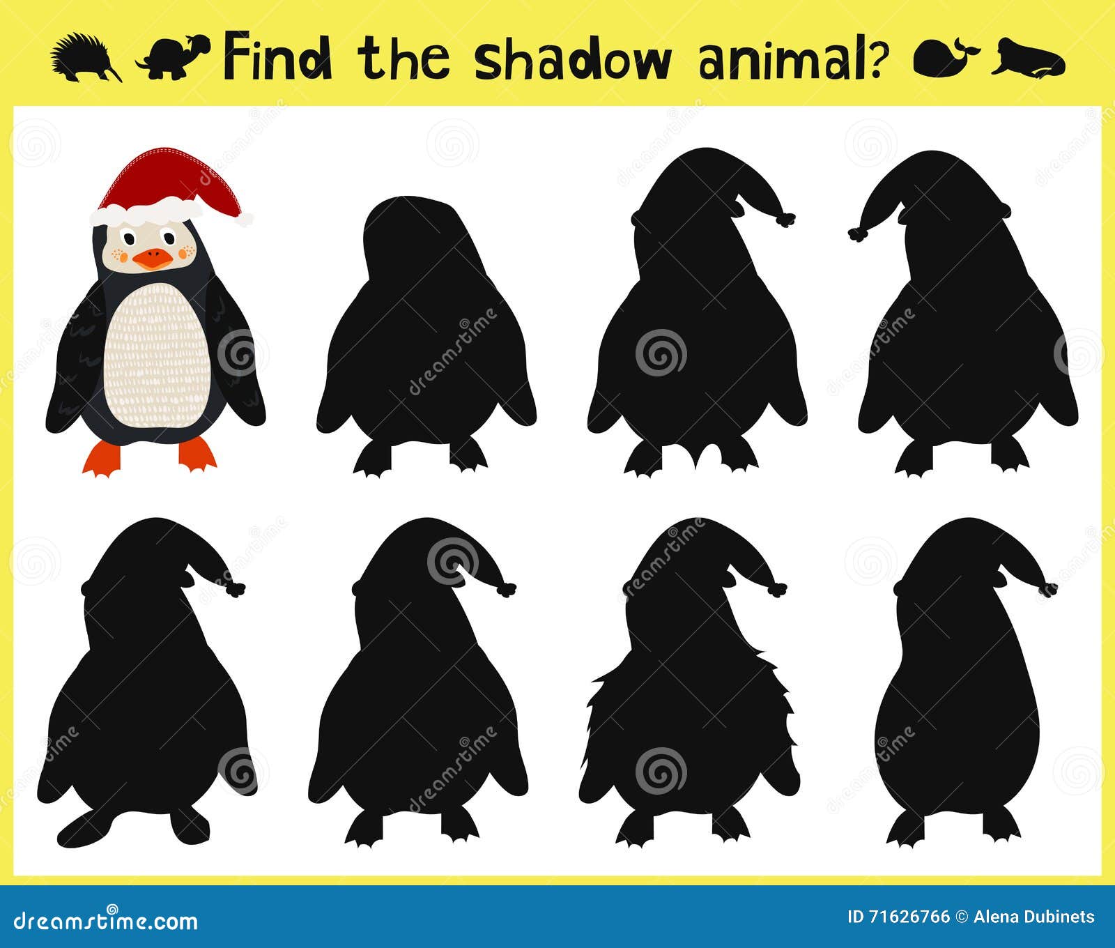 Children S Developing Game To Find an Appropriate Shadow Animal of the ...