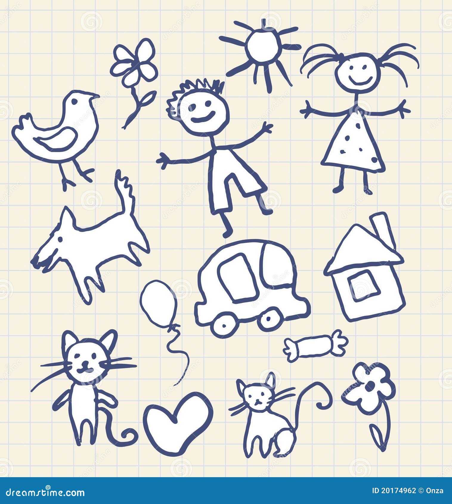 Childrens Drawing Stock Photography - Image: 20174962