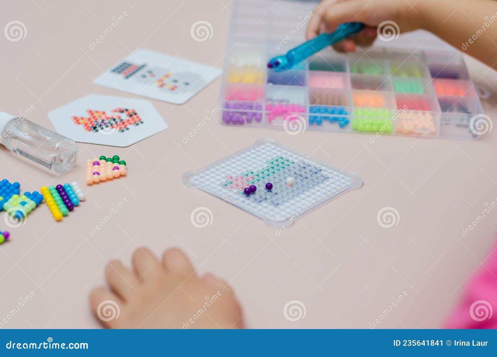 Children S Educational Game Aqua Mosaic, a Small Child Inserts ...