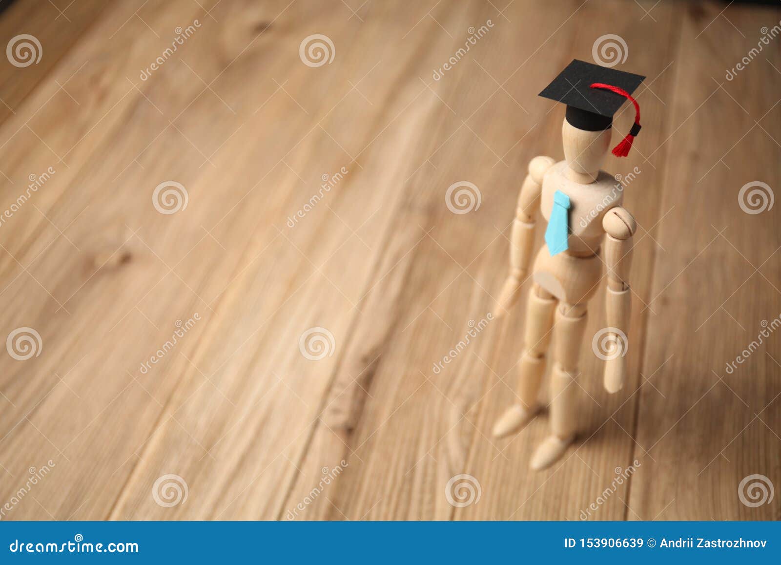 Children`s Elementary Education. the Wooden Figure of the Student Stock ...