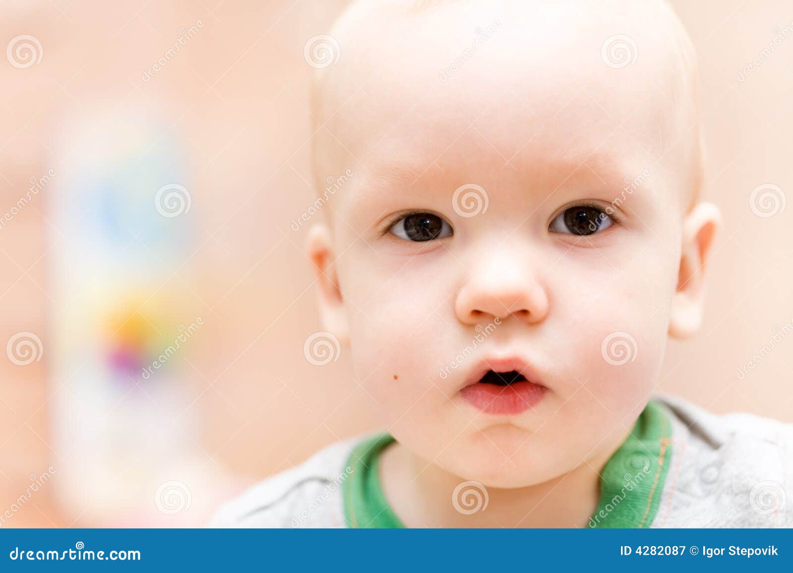 Children s face stock image. Image of bedroom, cheerful - 4282087
