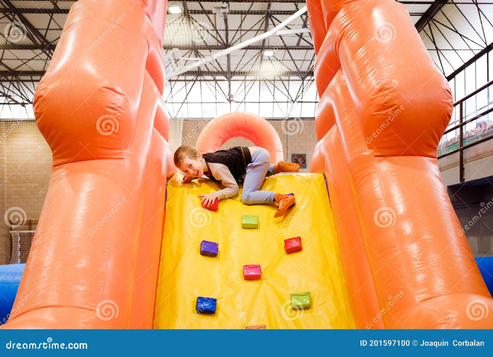 Children`s Fair with Inflatable Castles for Jumping and Bouncing ...