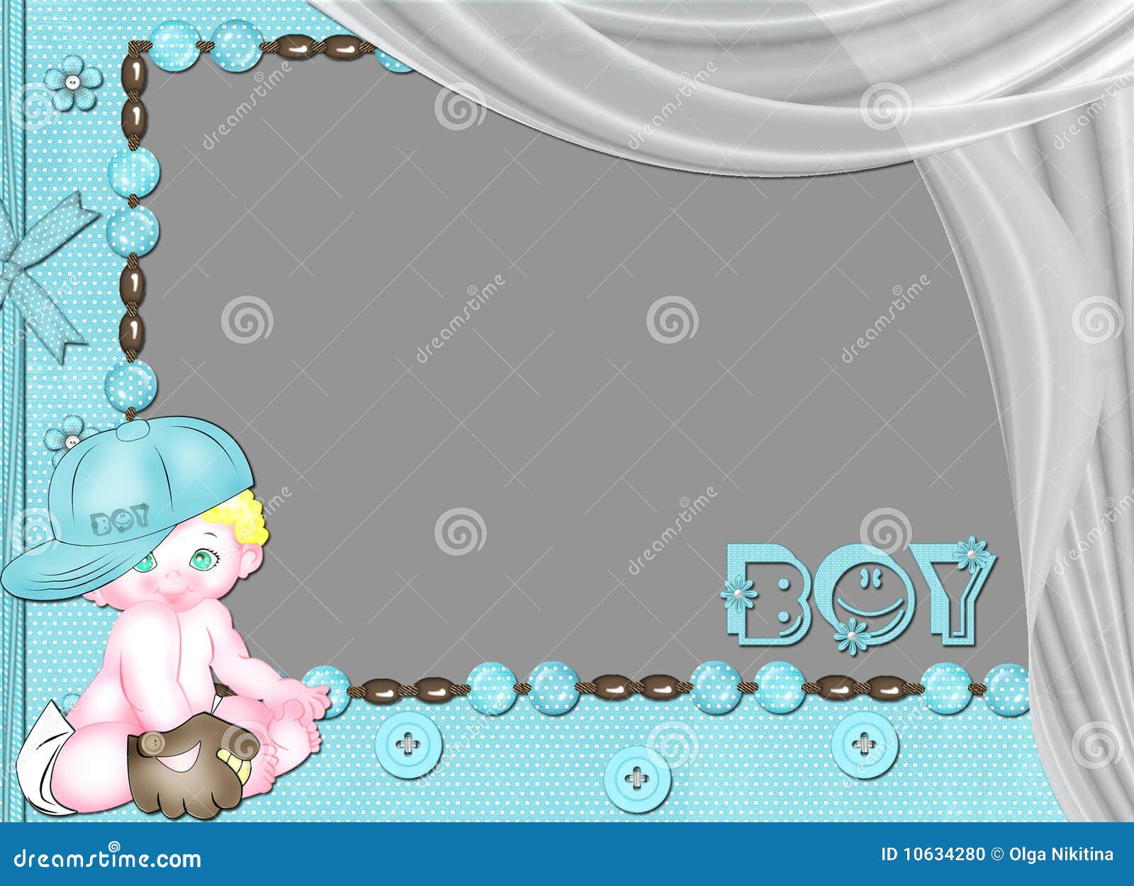 Children S Frame for the Boy. Stock Illustration - Illustration of ...