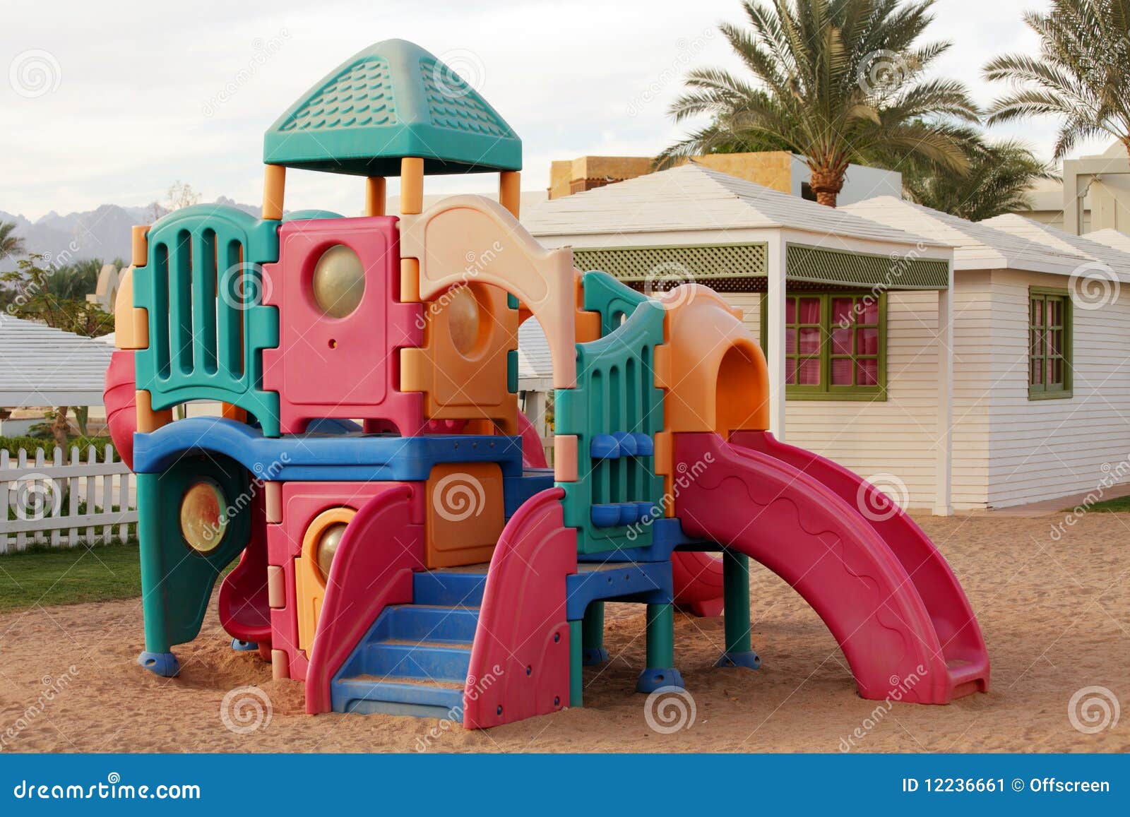 Children s a game complex stock image. Image of playground - 12236661