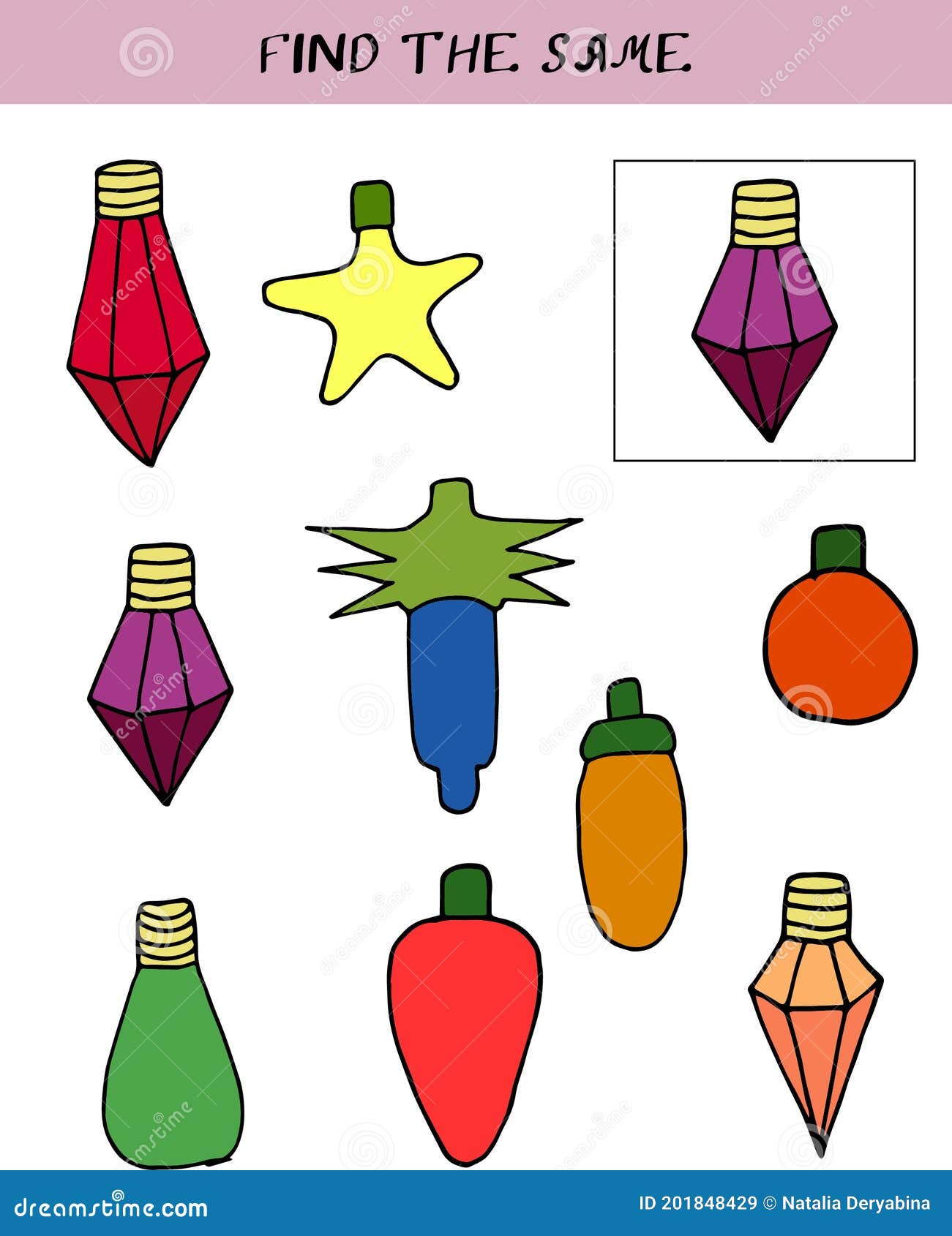 Children`s Game Find How To Frame Puzzle Stock Vector - Illustration of ...