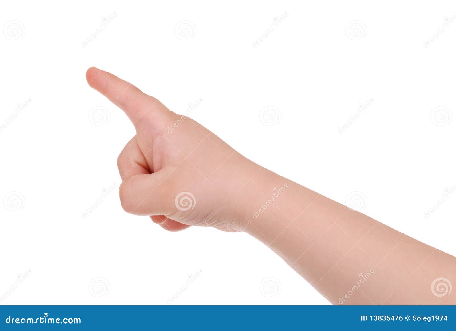 Children S Hand Isolated on White Stock Photo - Image of hello, white ...