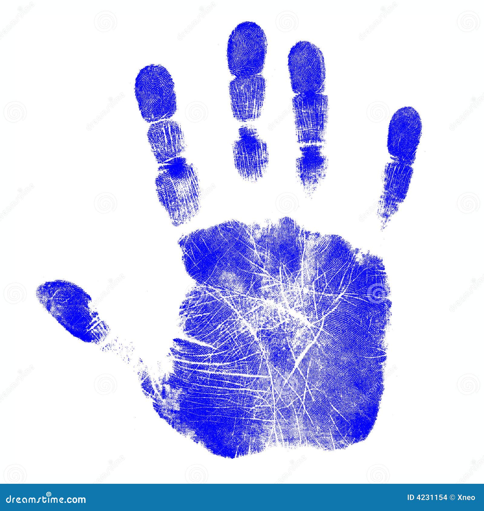 Handprint Of Boy Cartoon Vector | CartoonDealer.com #17962113