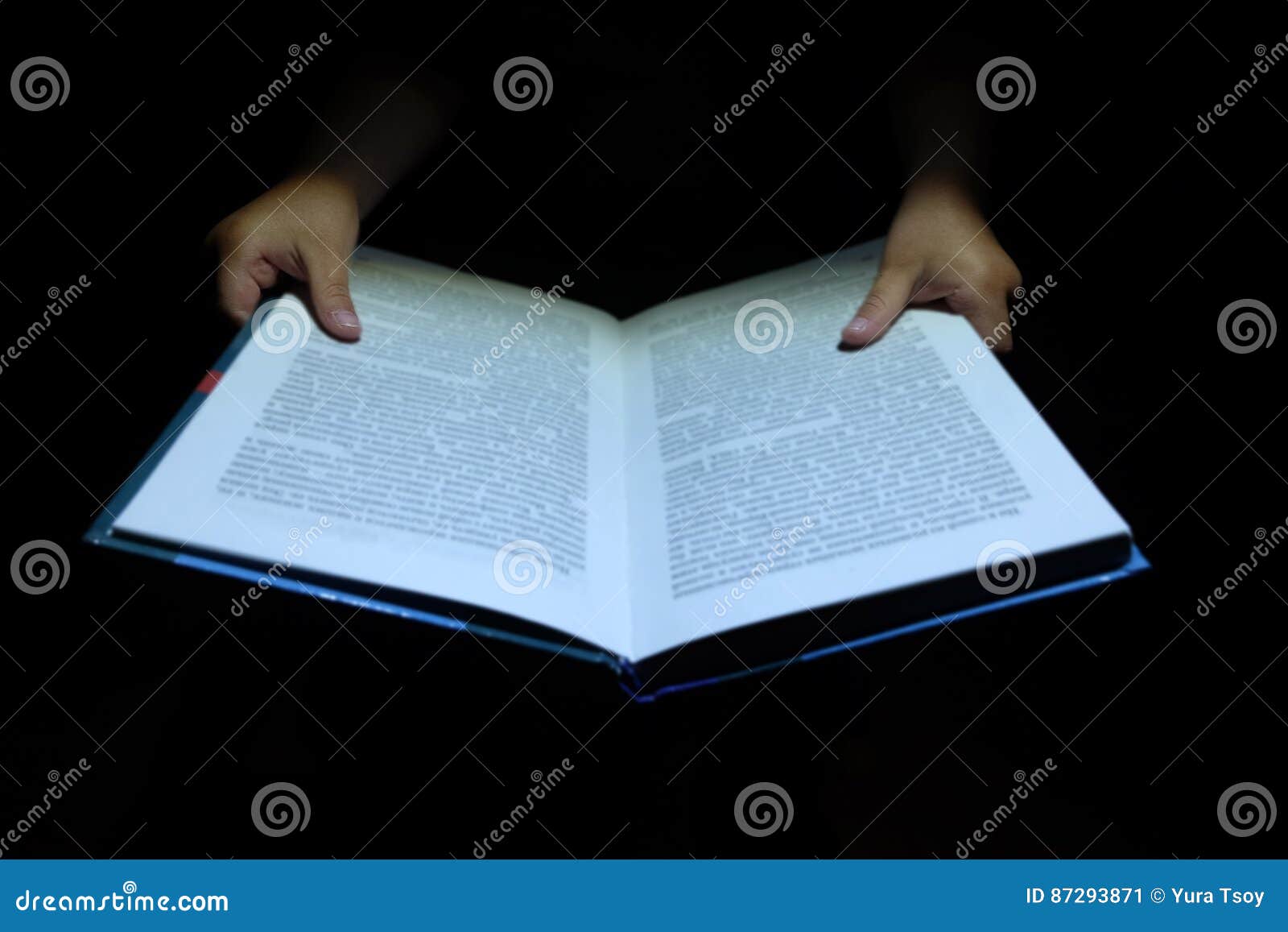 Children`s hands a book stock image. Image of information - 87293871