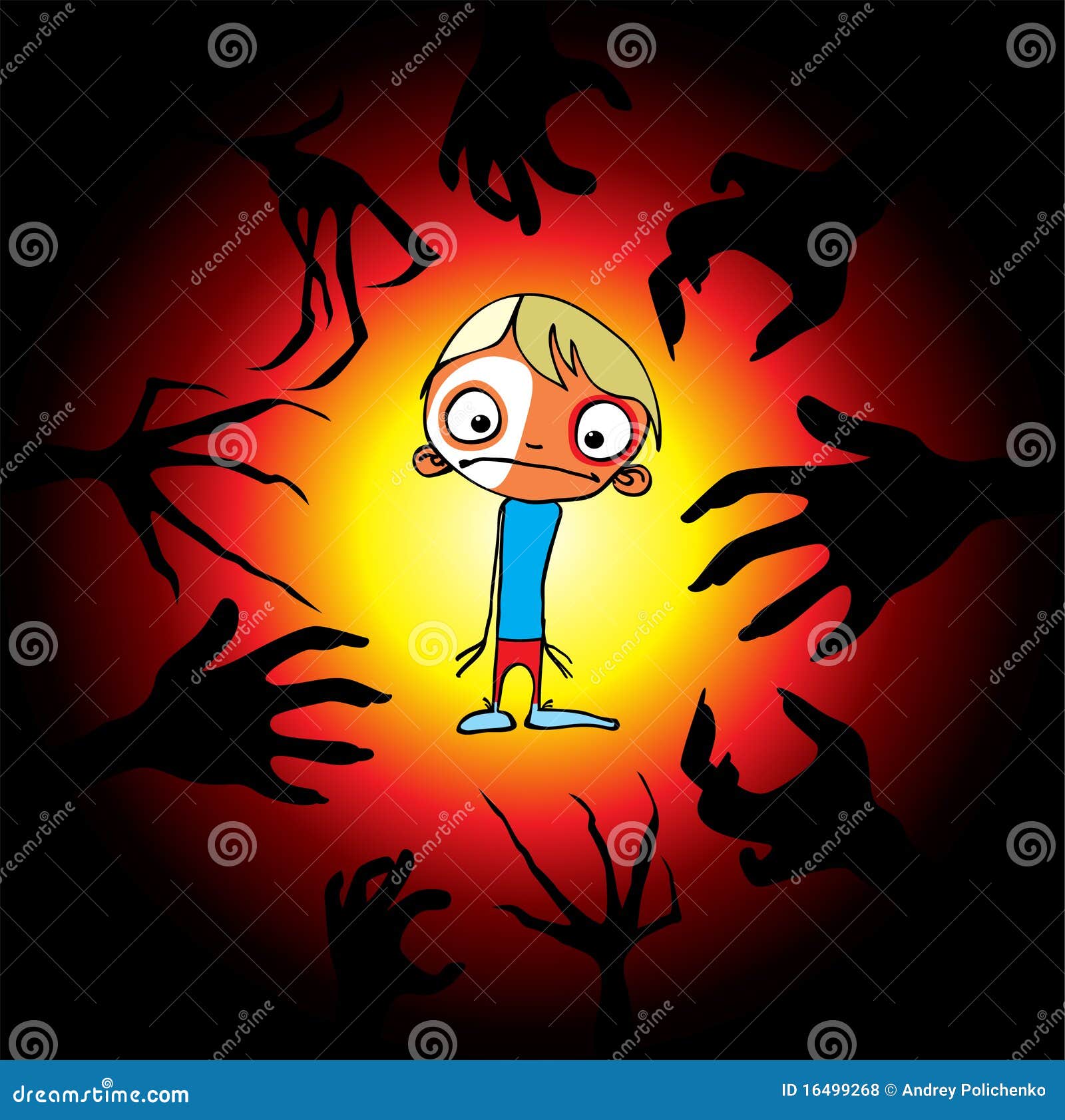 Children s horror stock illustration. Illustration of evil - 16499268