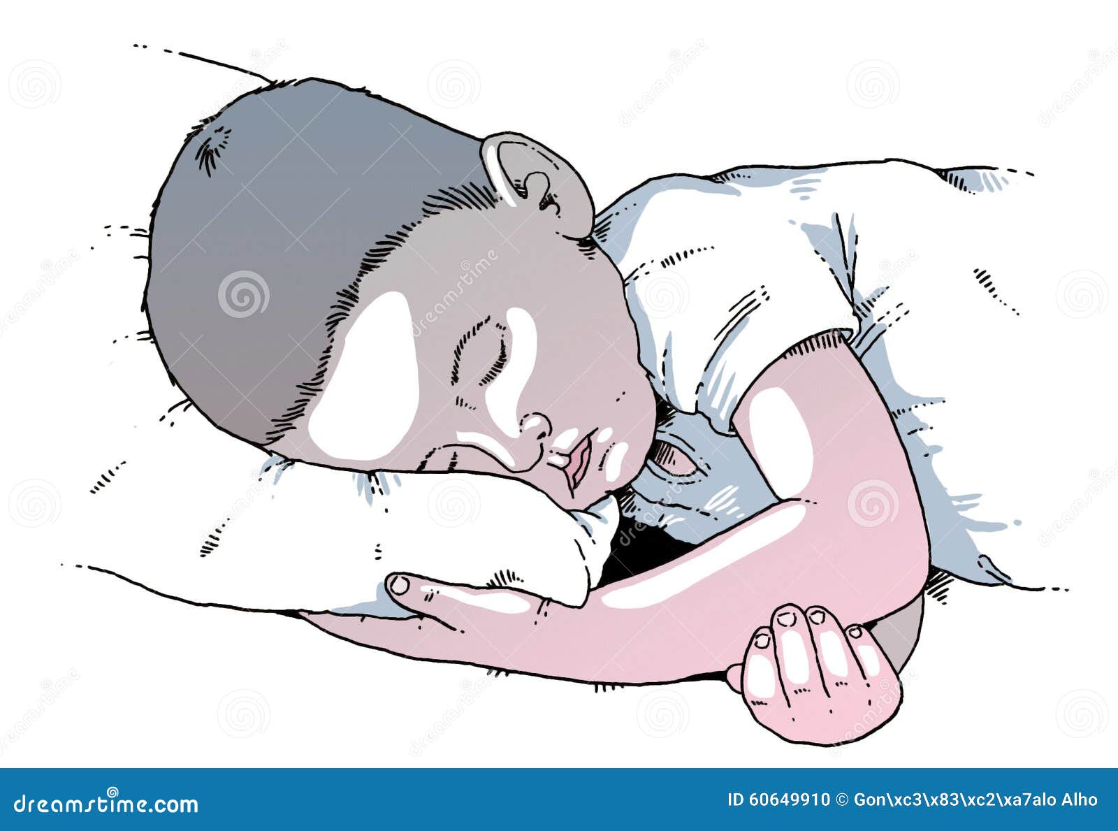 Children s illustration 2 stock illustration. Illustration of sleep ...