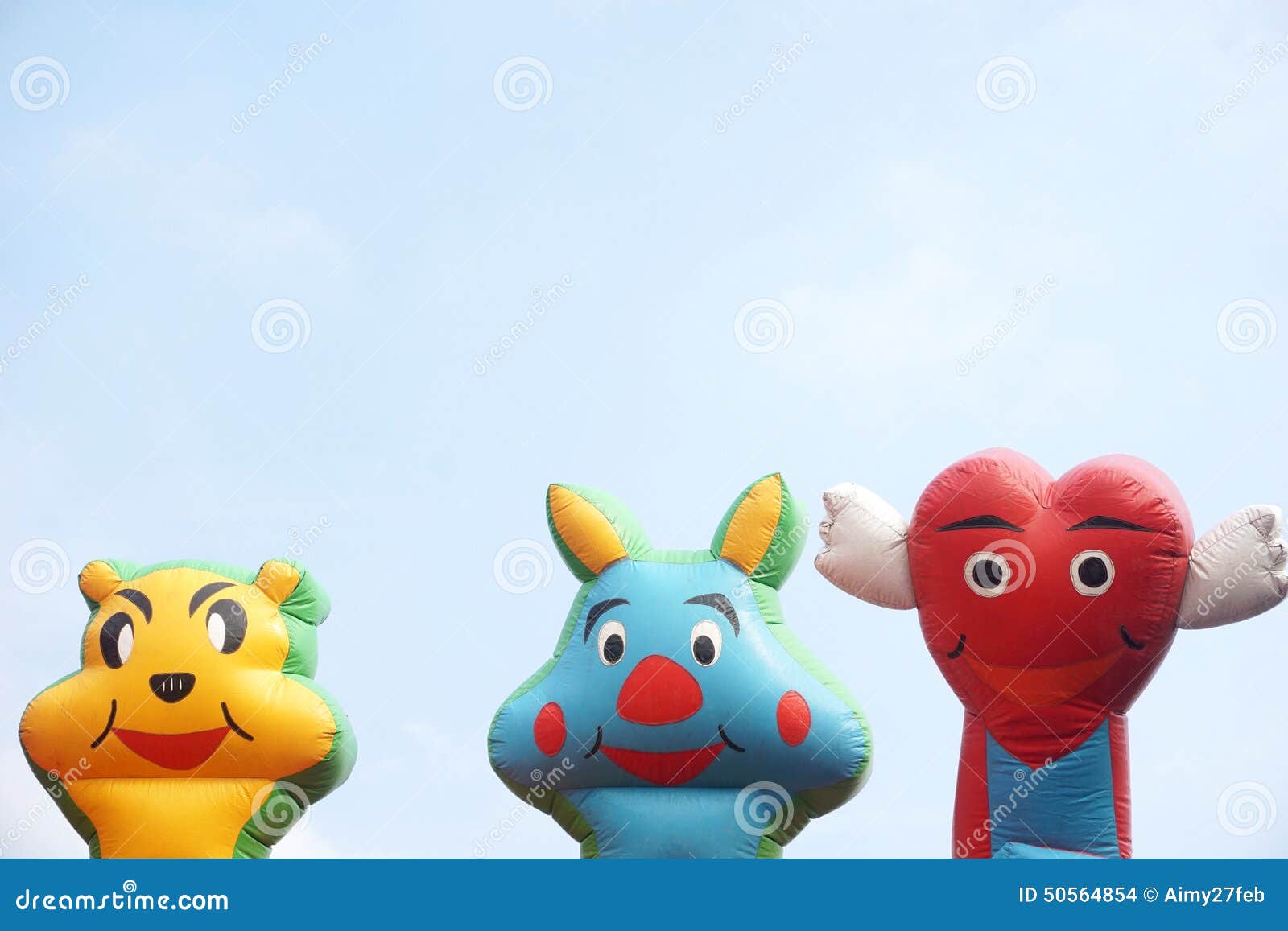 Children S Inflatable Cartoons Playground Stock Photo - Image of ...