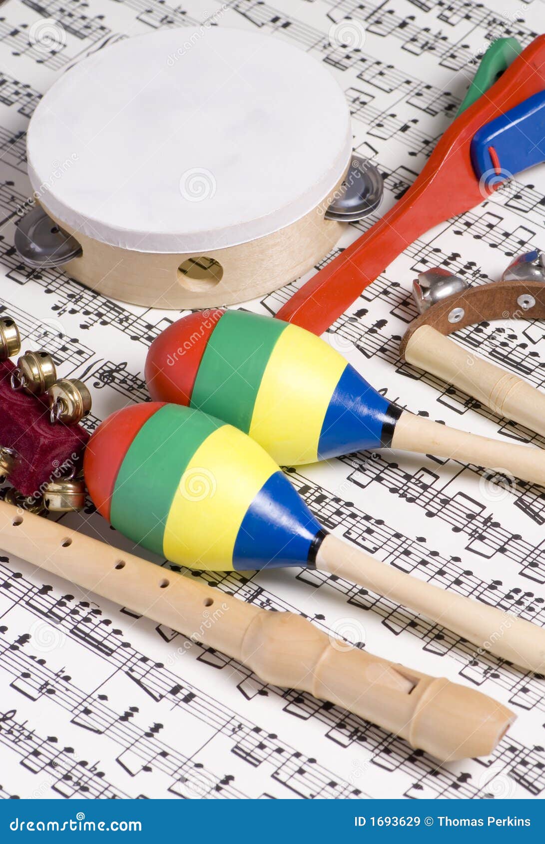 Children s Instruments stock image. Image of colorful - 1693629