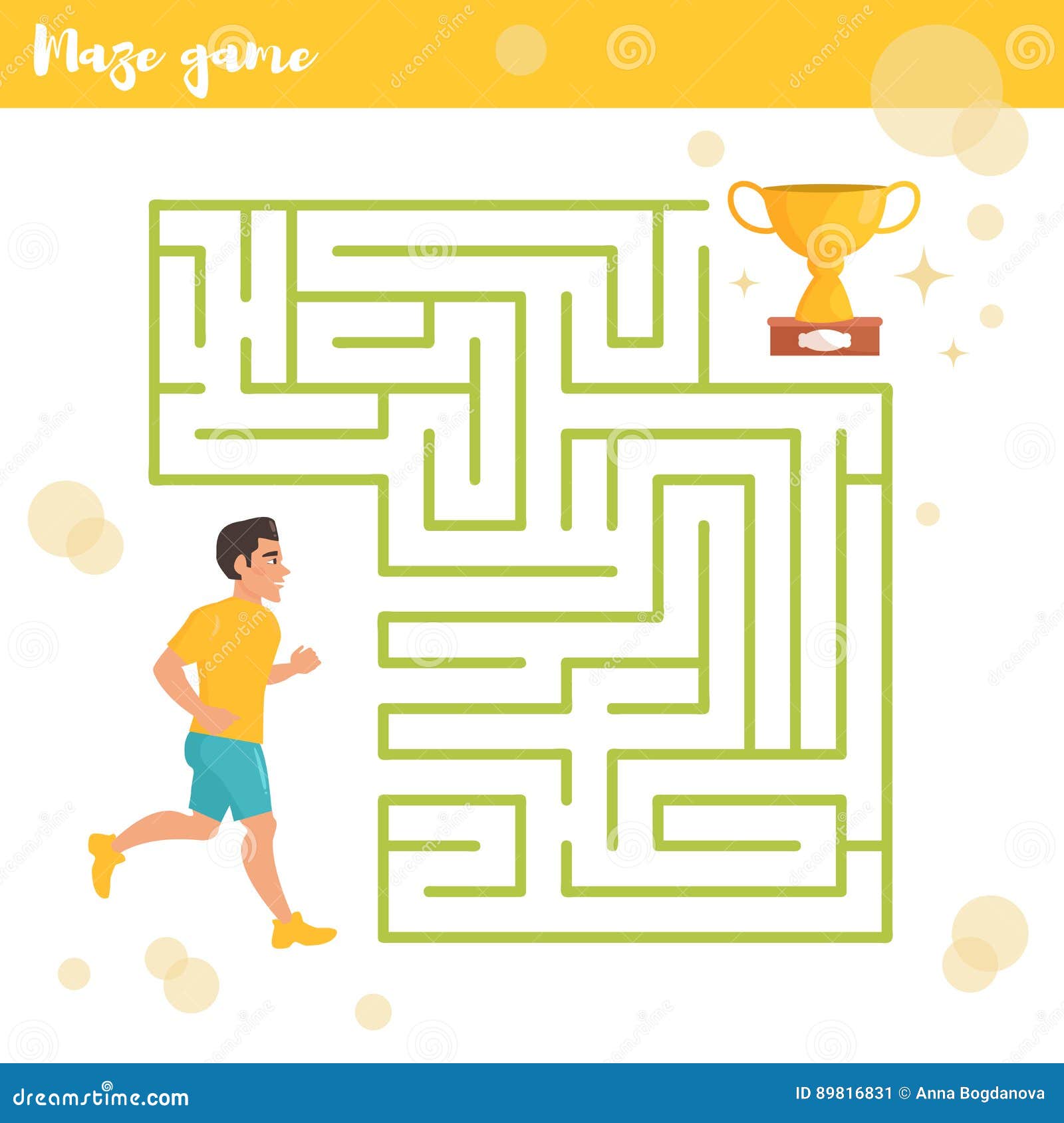 Children`s Labyrinth. Vector. Cartoon Stock Vector - Illustration of ...