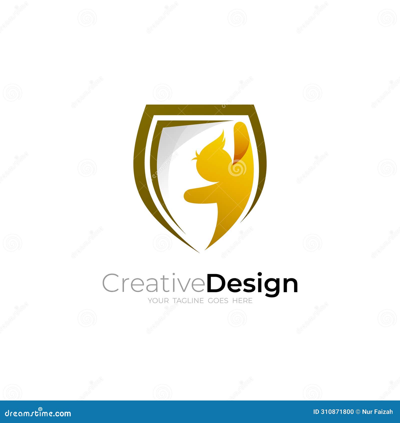 Children S Logo Inside a Shield, Child Safety Icon, Security Stock ...