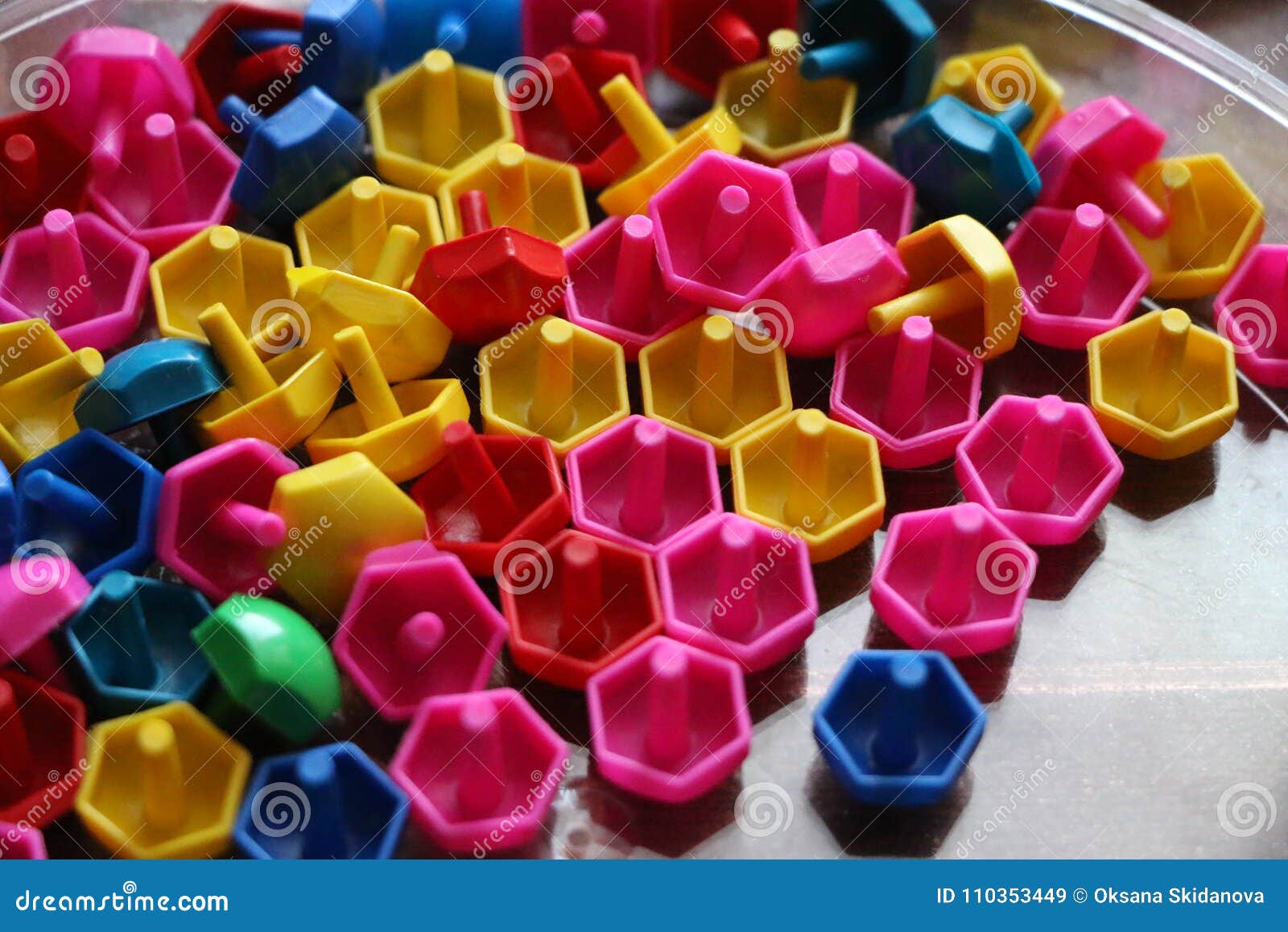 Children`s Mosaic. Background of Multi-colored Children`s Mosaic. Small ...