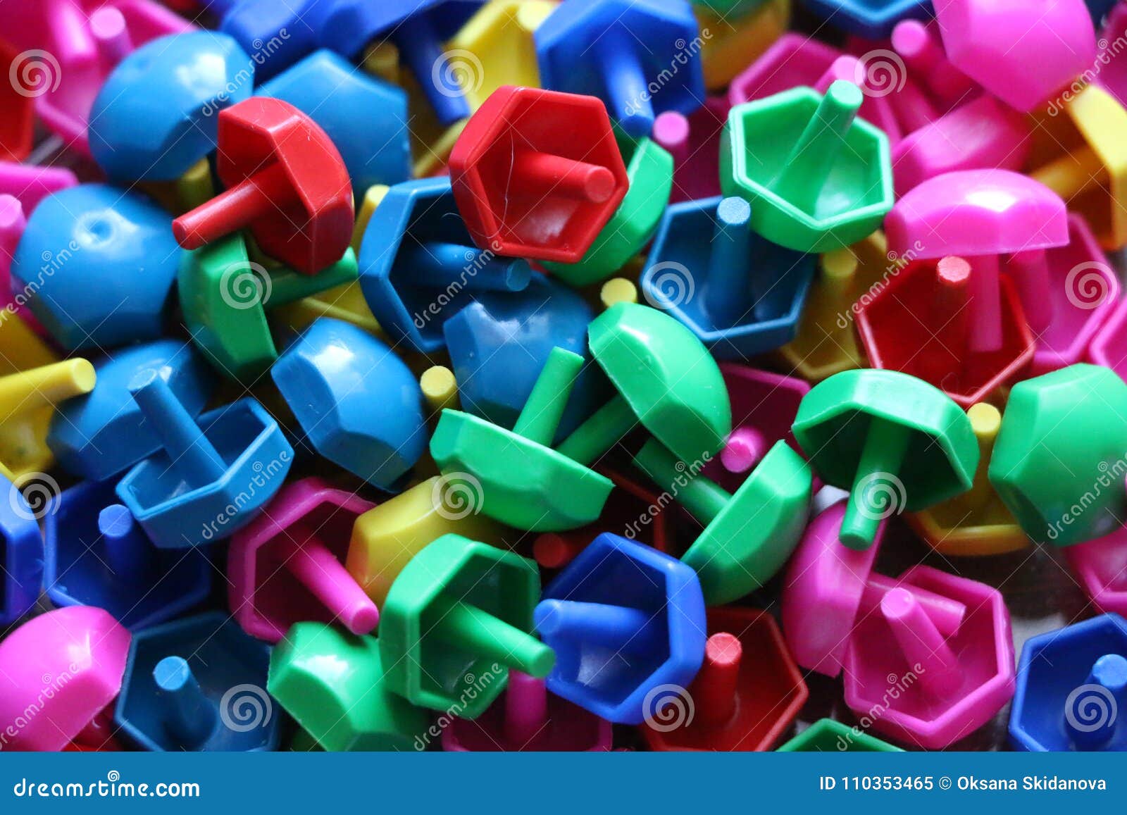 Children`s Mosaic. Background of Multi-colored Children`s Mosaic. Small ...