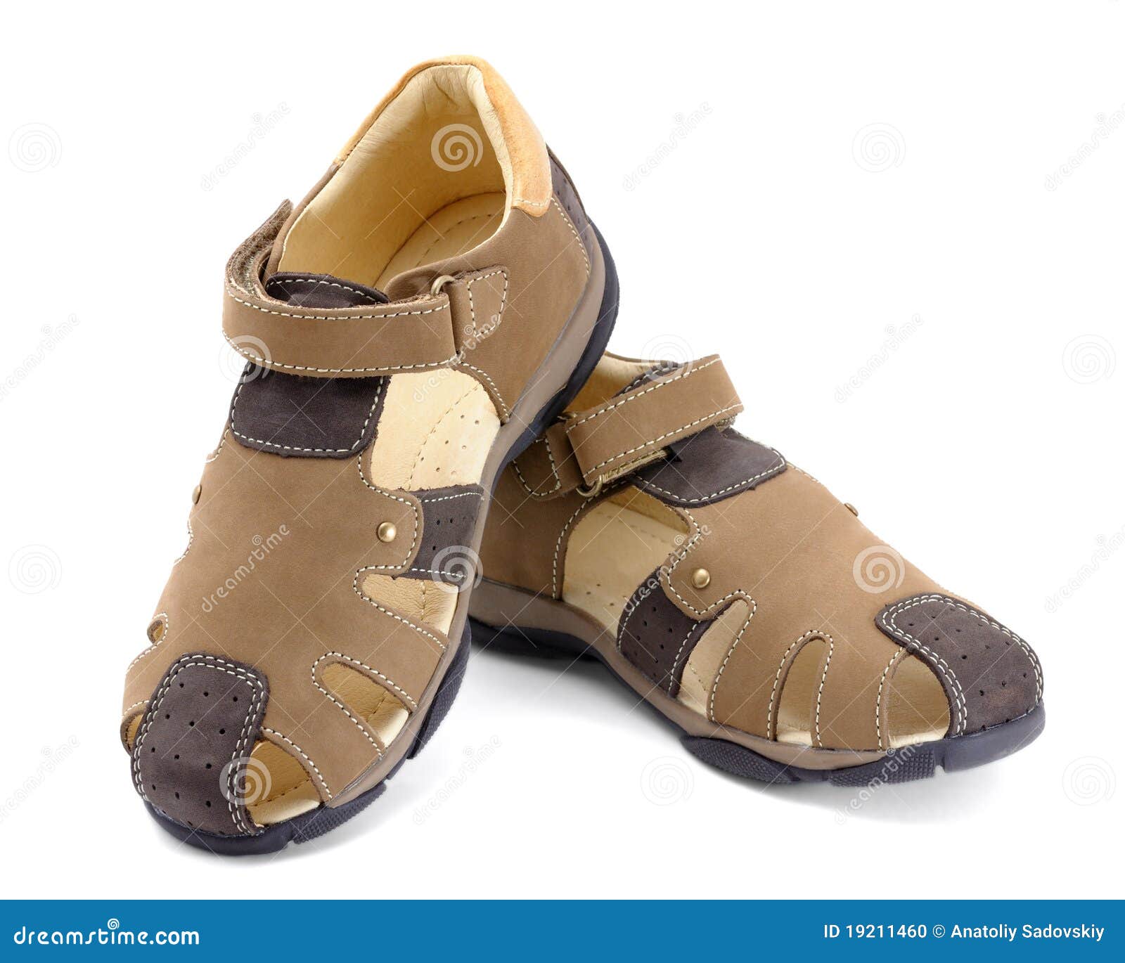 Children s pair of shoes stock photo. Image of brown - 19211460