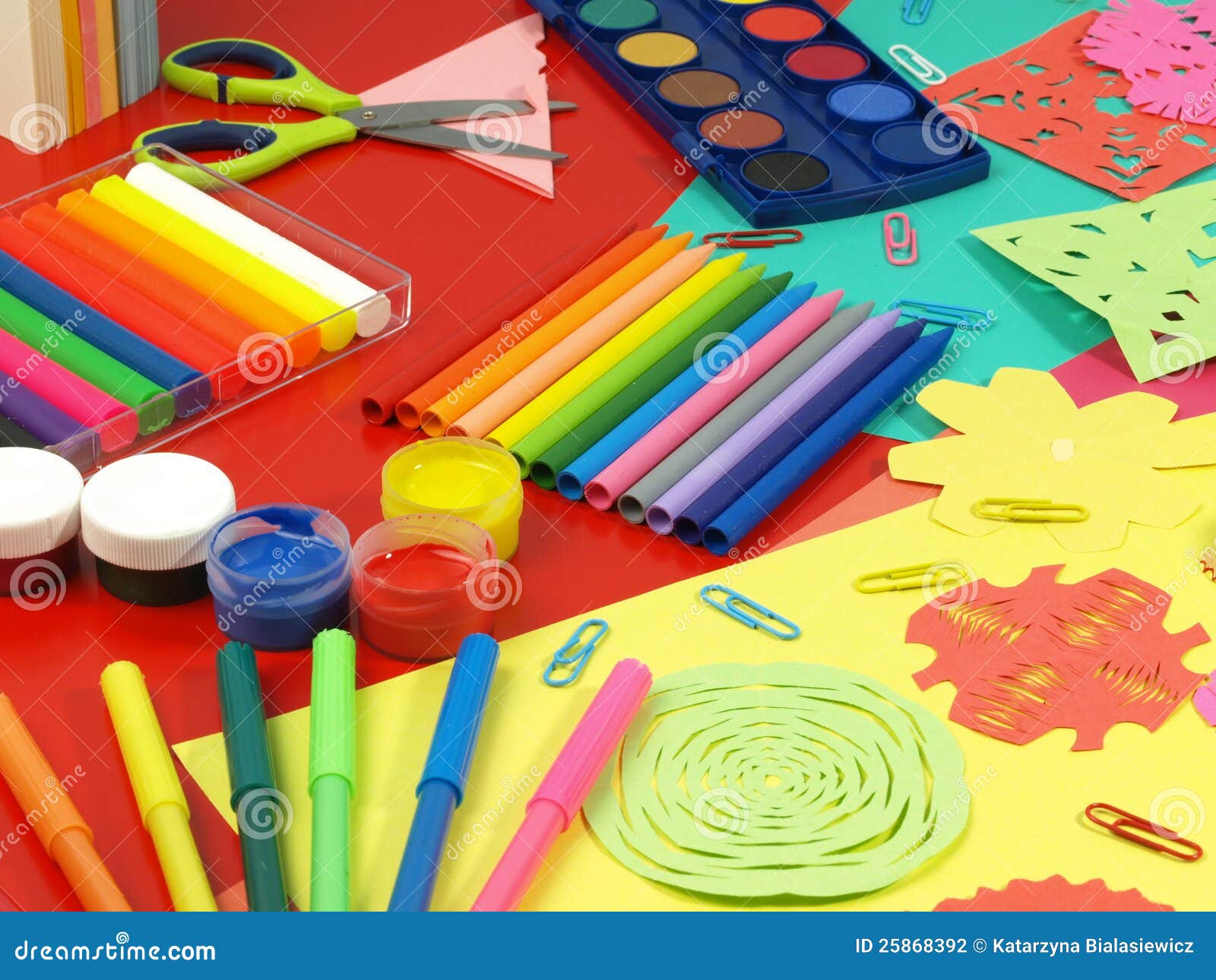 Children s paper-cut stock photo. Image of book, office - 25868392