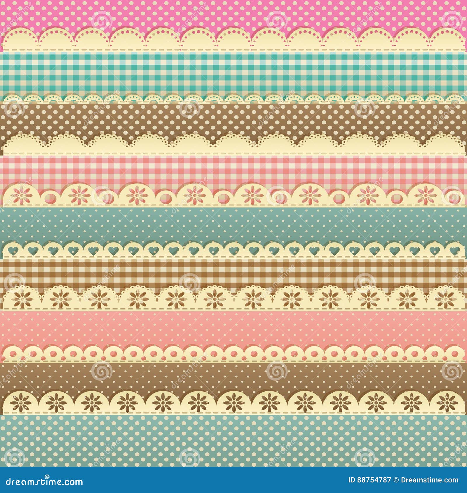 Children`s Pastel Lace Background Stock Vector - Illustration of ...