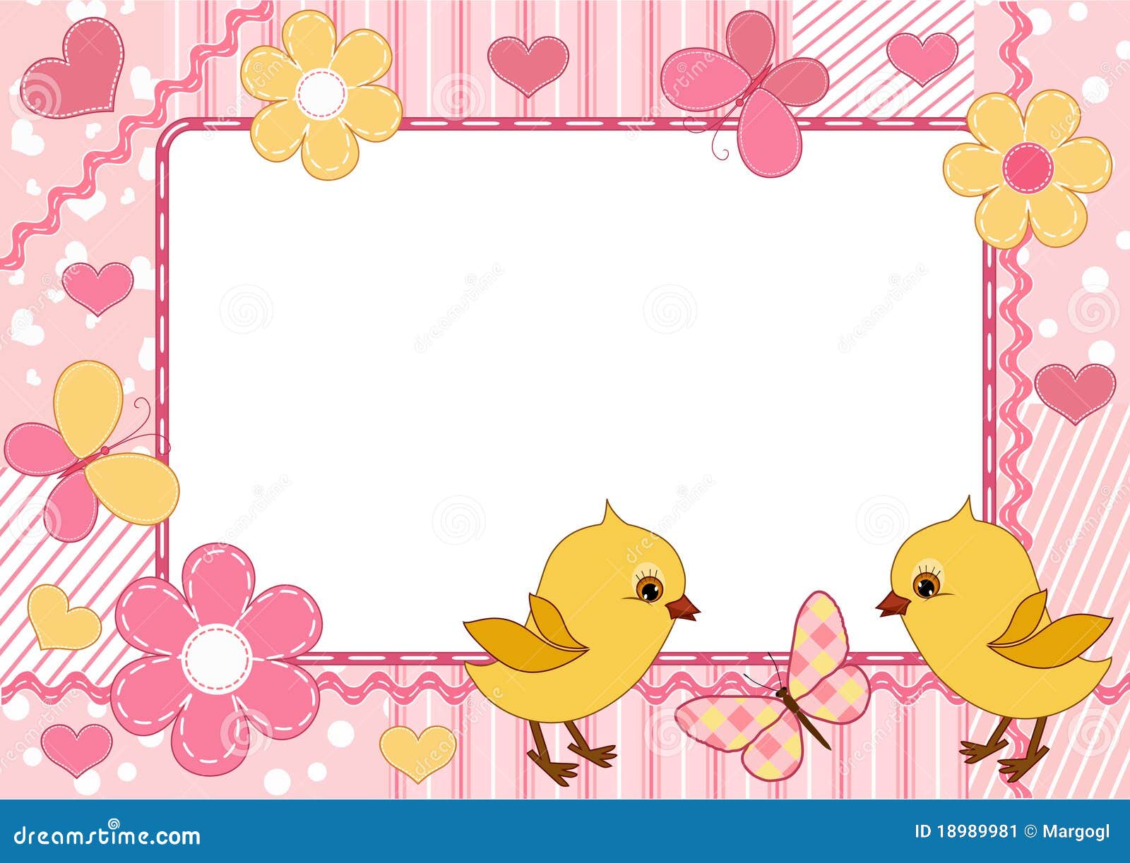 Children S Photo Frame. Chickens. Stock Vector - Illustration of design ...