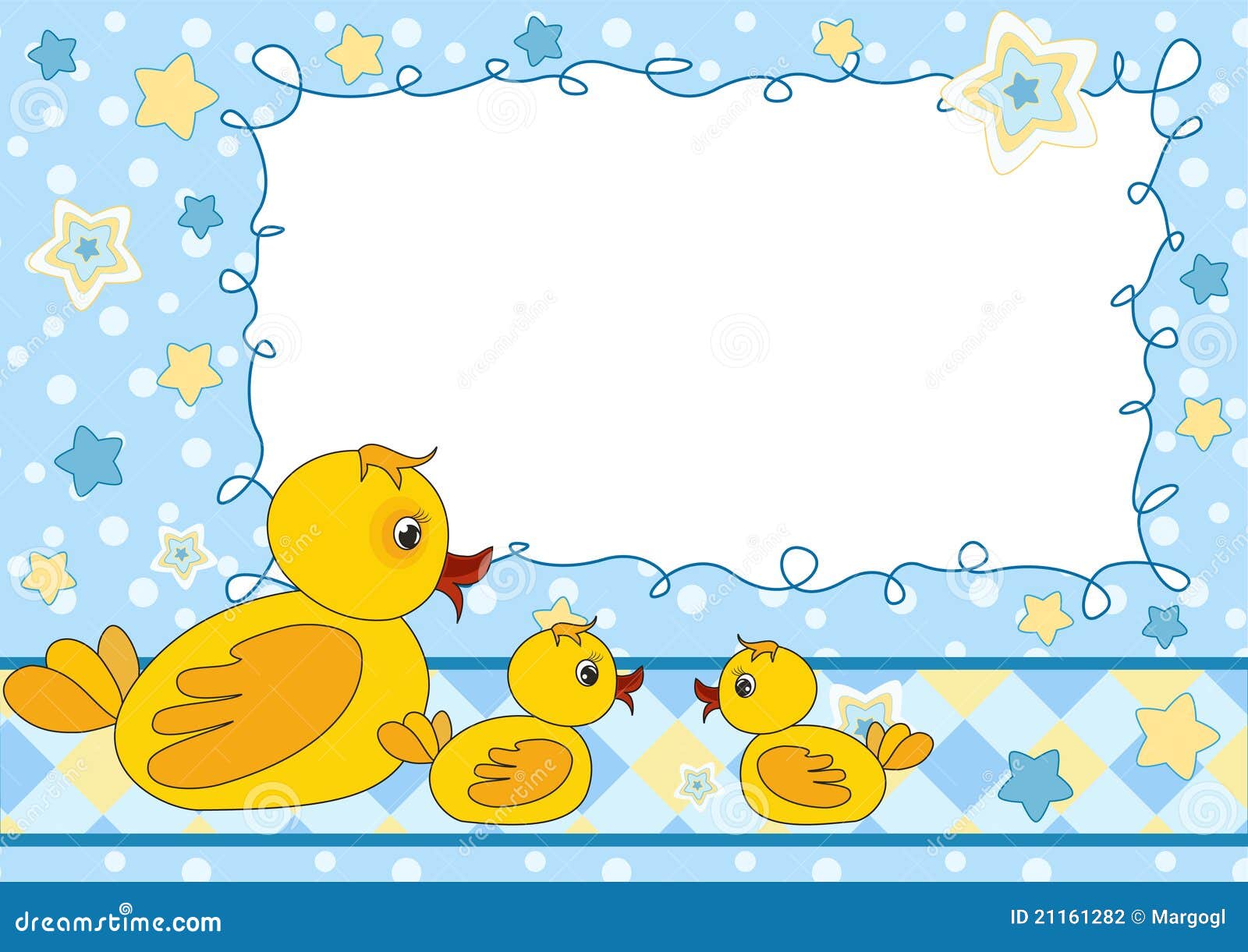 Children S Photo Framework. Duck Stock Vector - Illustration of frame ...
