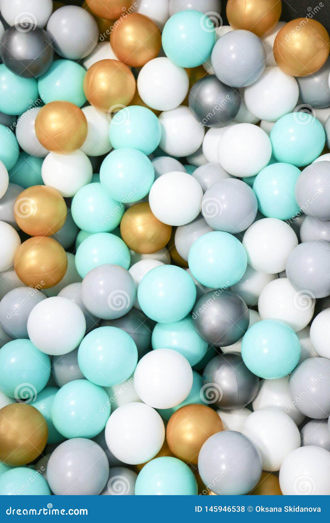 Children`s Plastic Balls for Dry Pool and Fun Game Stock Photo - Image ...
