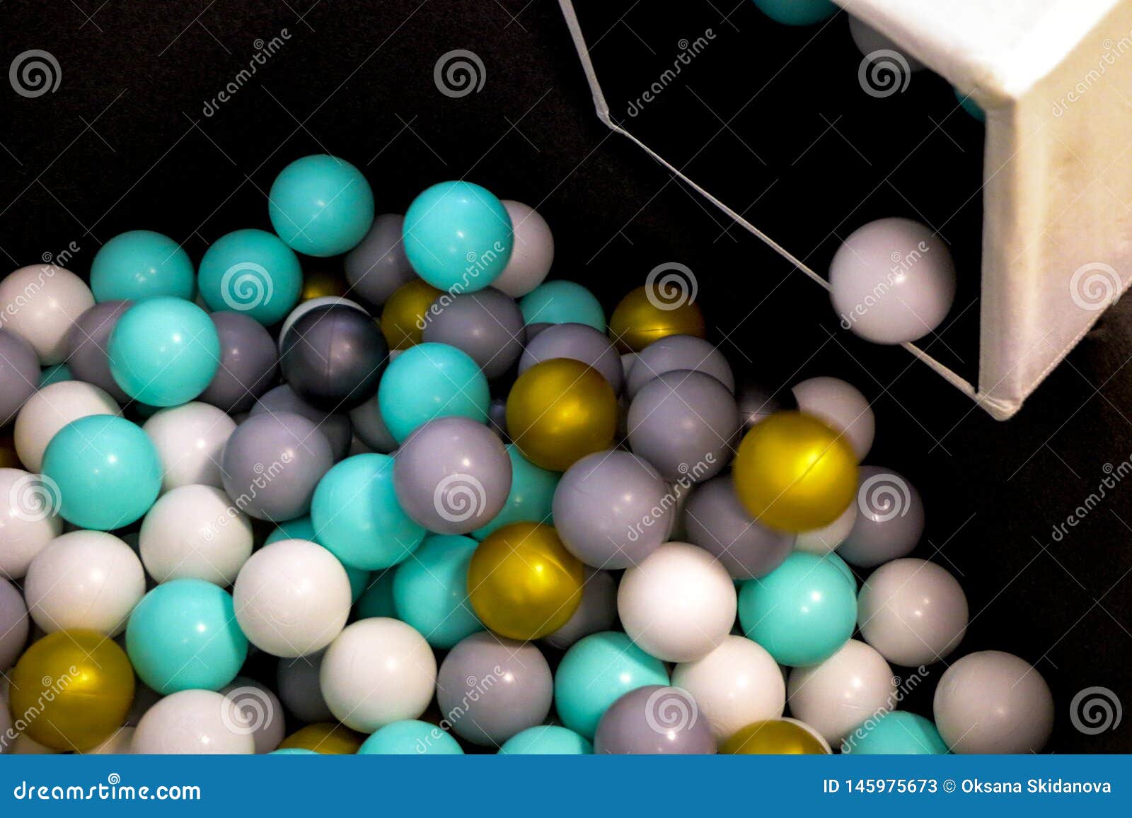 Children`s Plastic Balls for Dry Pool and Fun Game Stock Image - Image ...