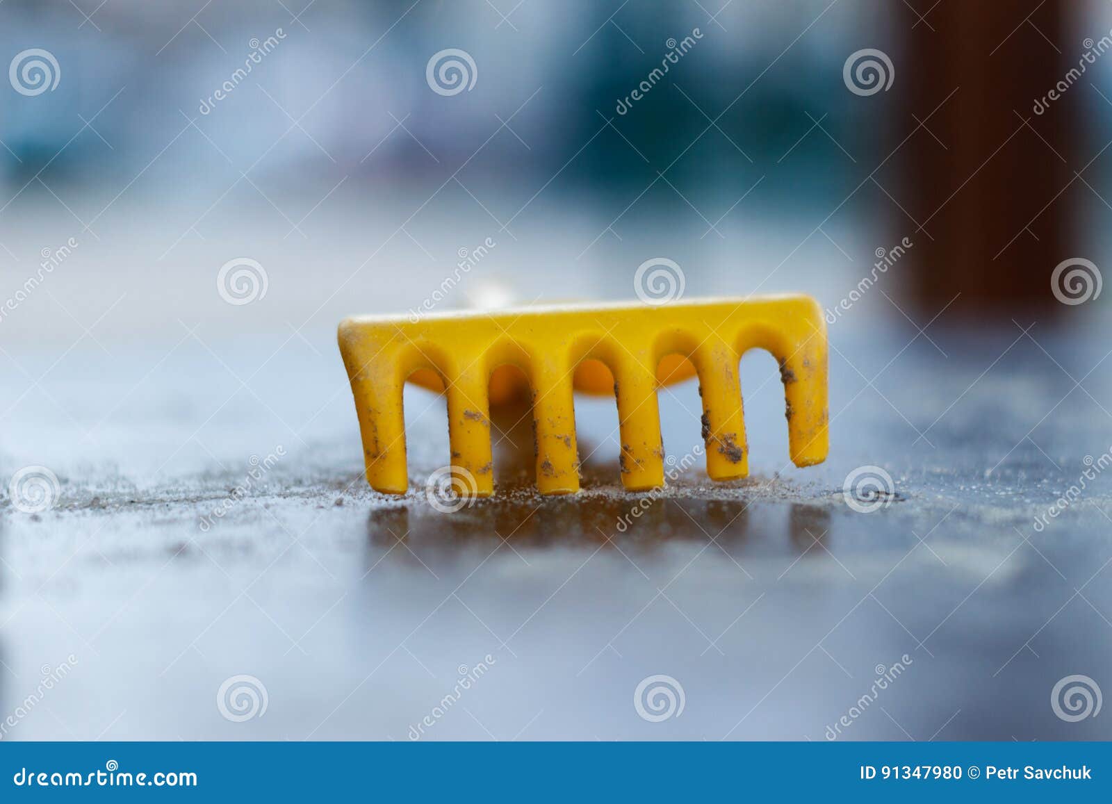 Children`s plastic rake stock photo. Image of summer - 91347980