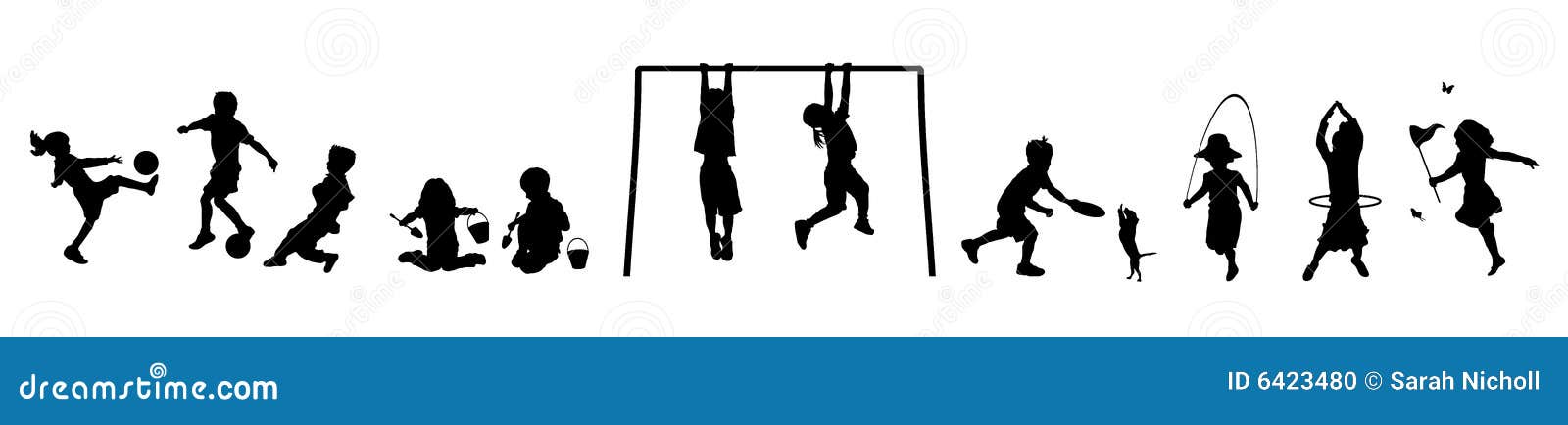 Children s Play Banner 2 stock illustration. Illustration of playtime ...