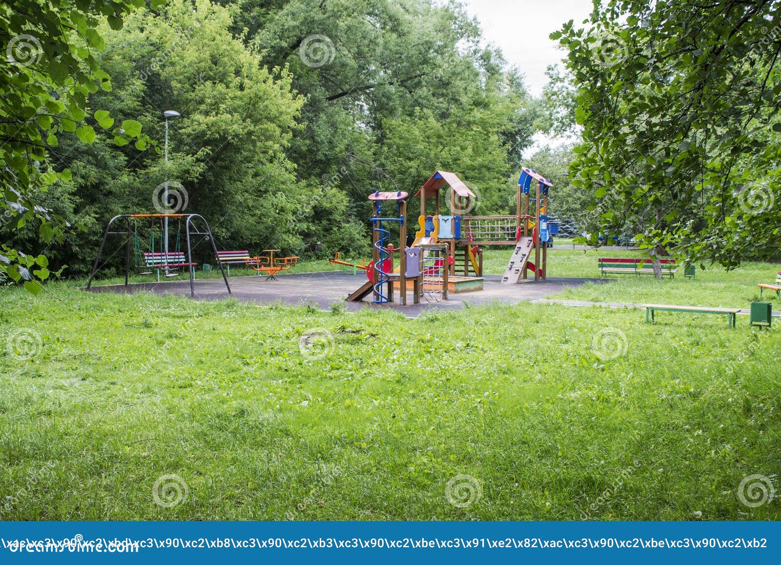 Children s Playground stock image. Image of playground - 79674489