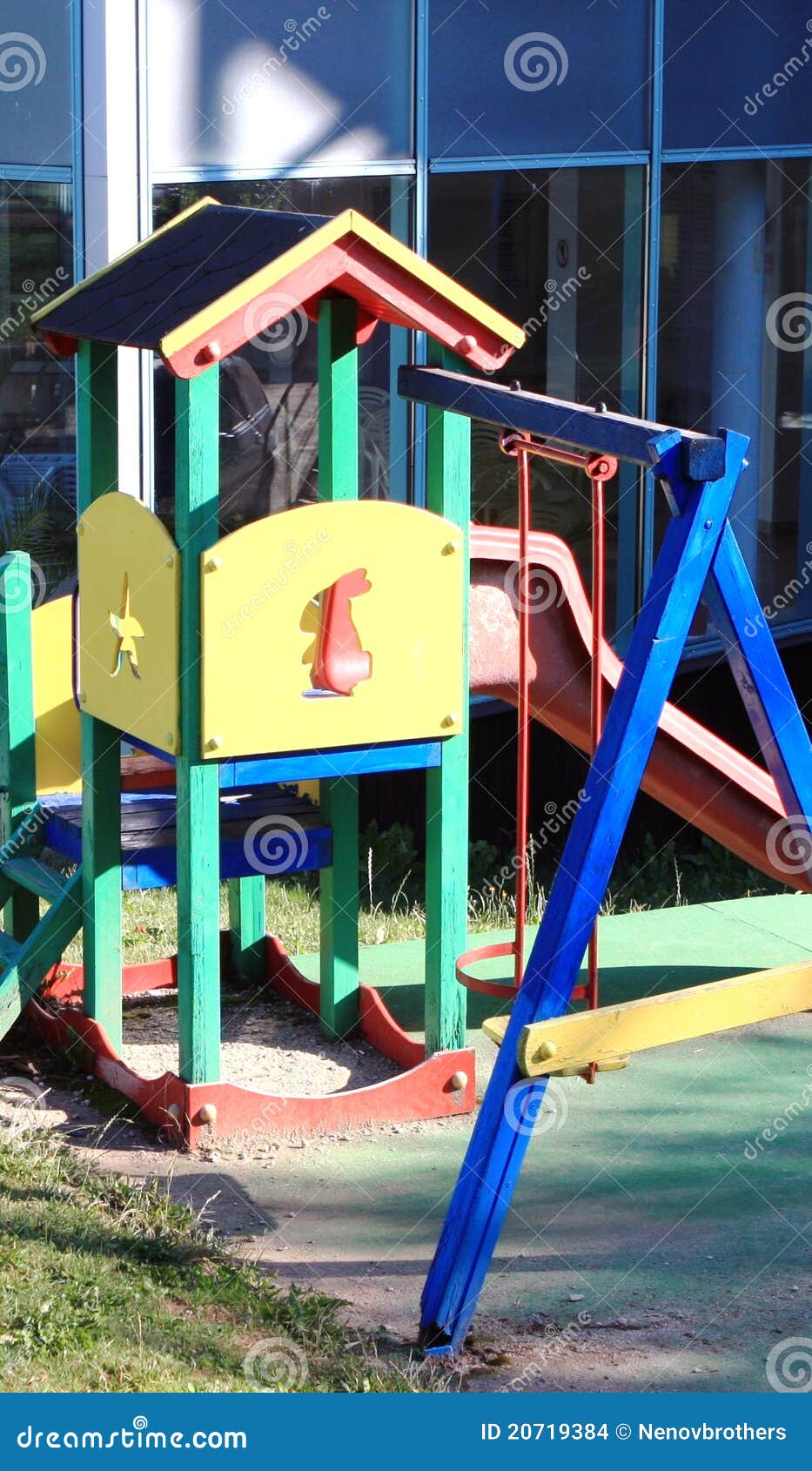 Children S Playground in the Mountains Stock Photo - Image of ...