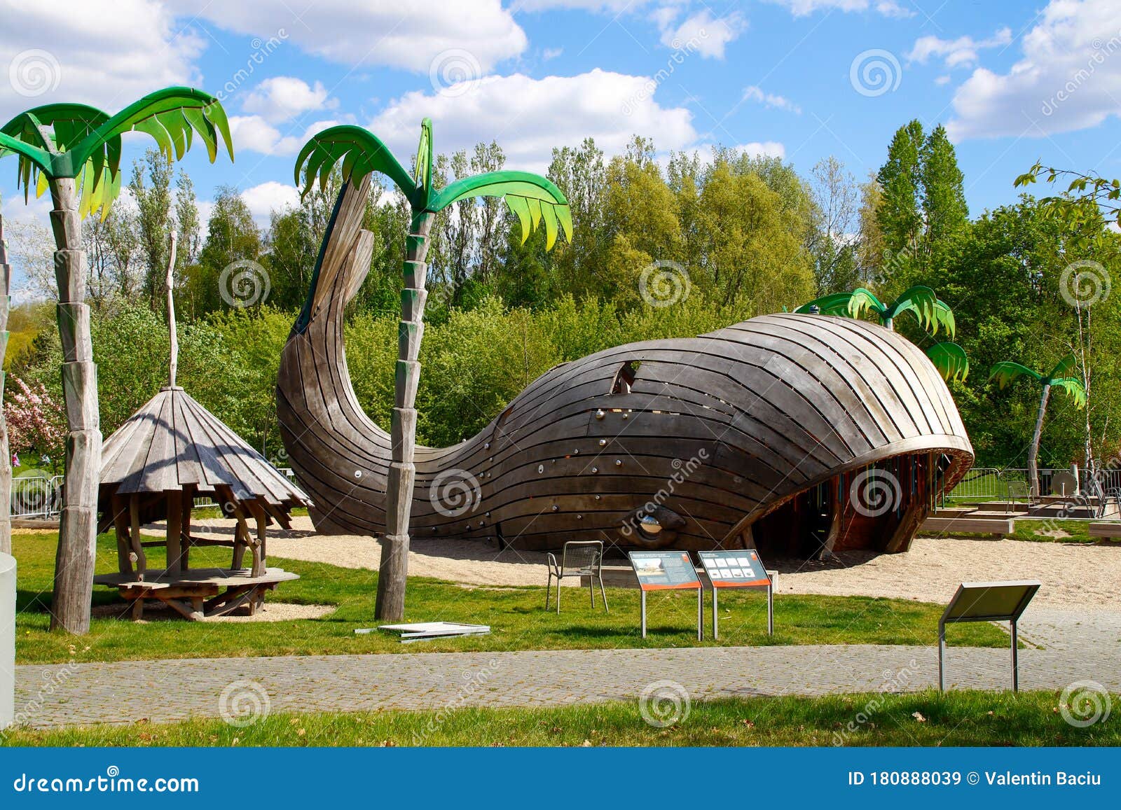 Children S Playground in the Shape of a Whale Stock Image - Image of ...