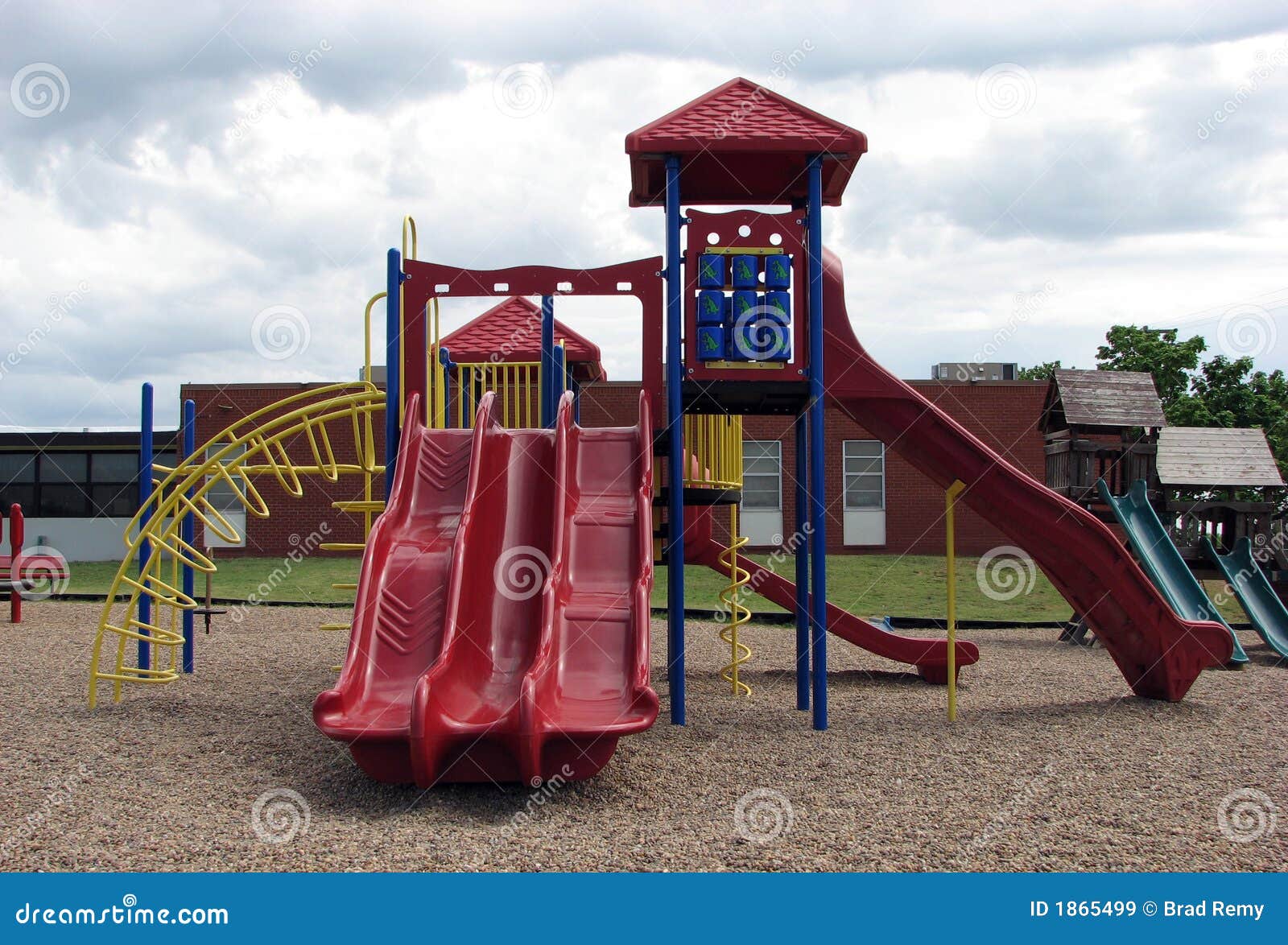 Children S Playground Slide Stock Image - Image of children, outdoor ...