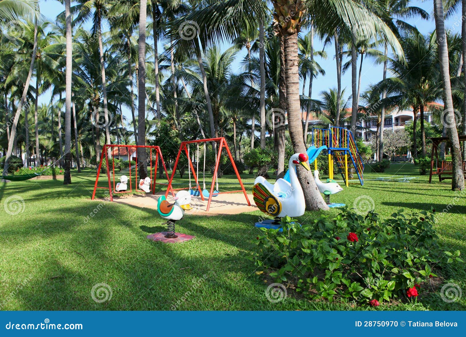 Children S Playground at Tropics Stock Photo - Image of outdoor, luxury ...