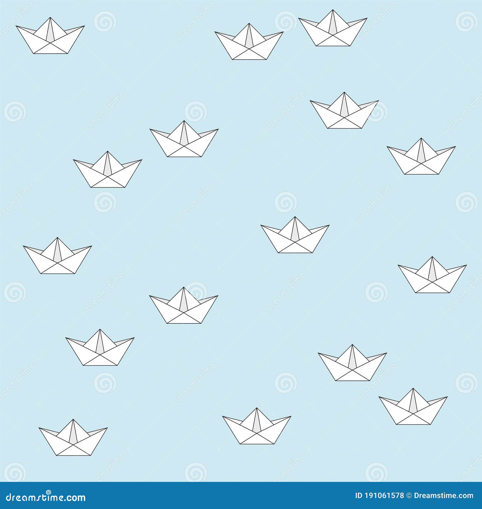 Paper Ships Cartoon Vector | CartoonDealer.com #9716077